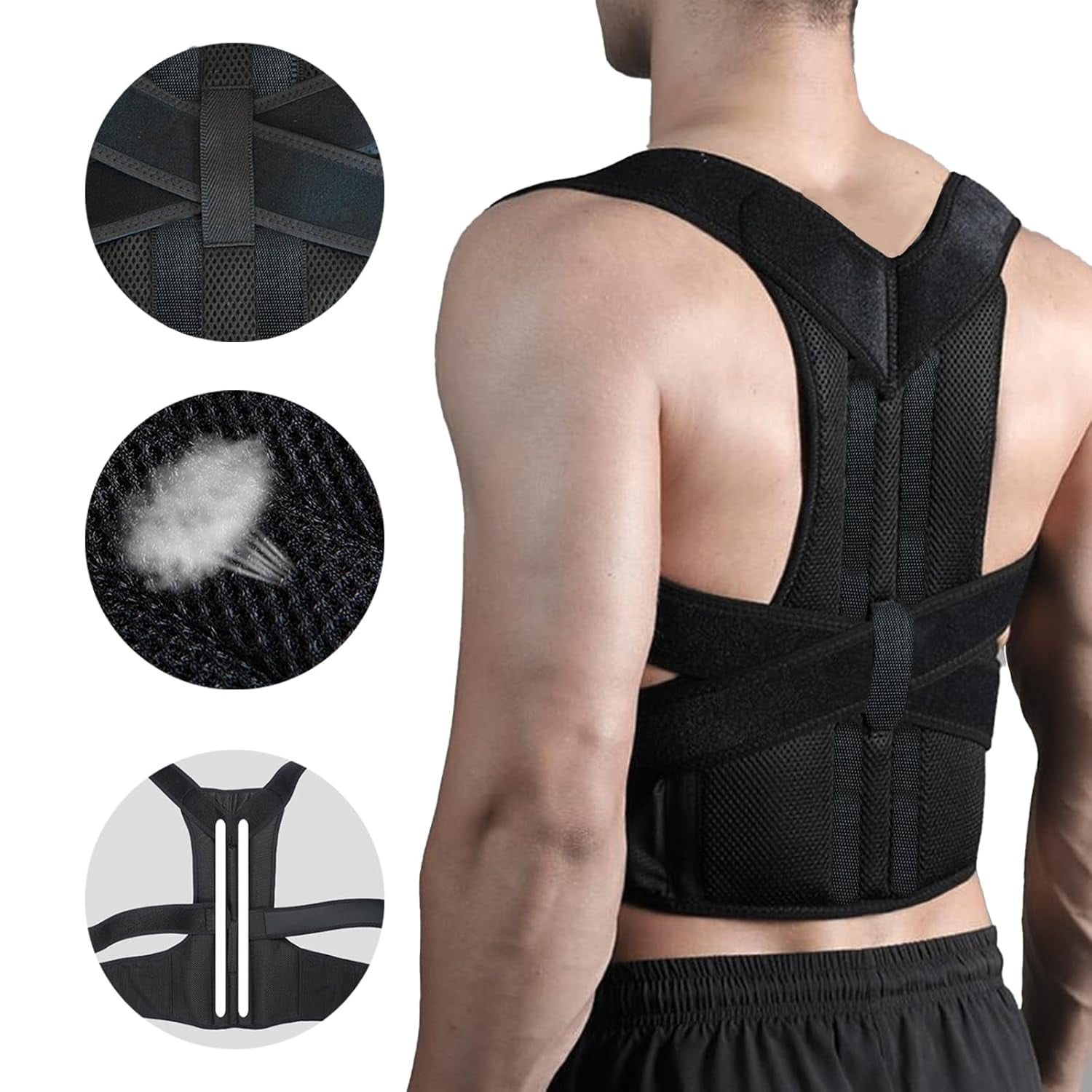 Posture Corrector for Men and Women - Back Brace Full Back Support ...