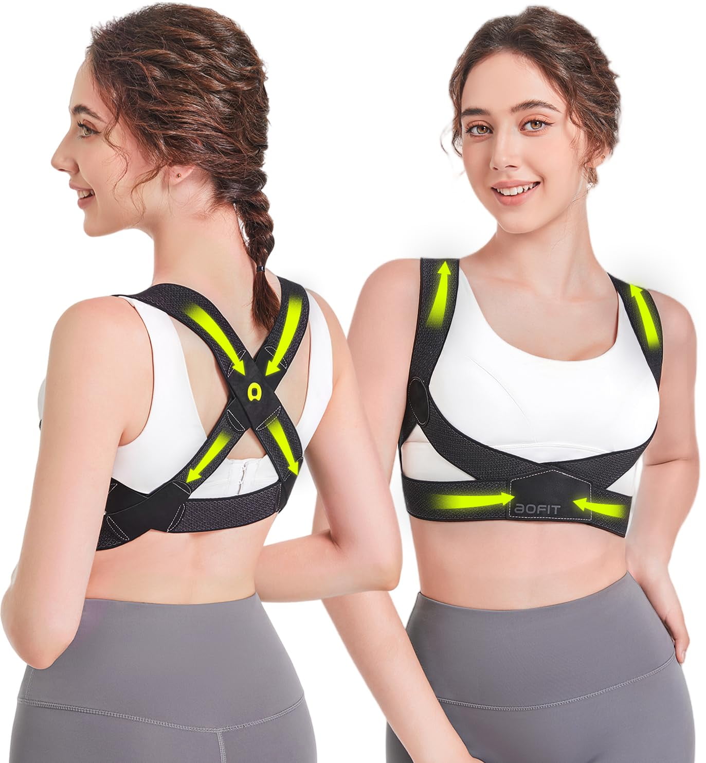 Posture Corrector for Women, Adjustable Back Brace For Posture, Improve Posture Correct ...
