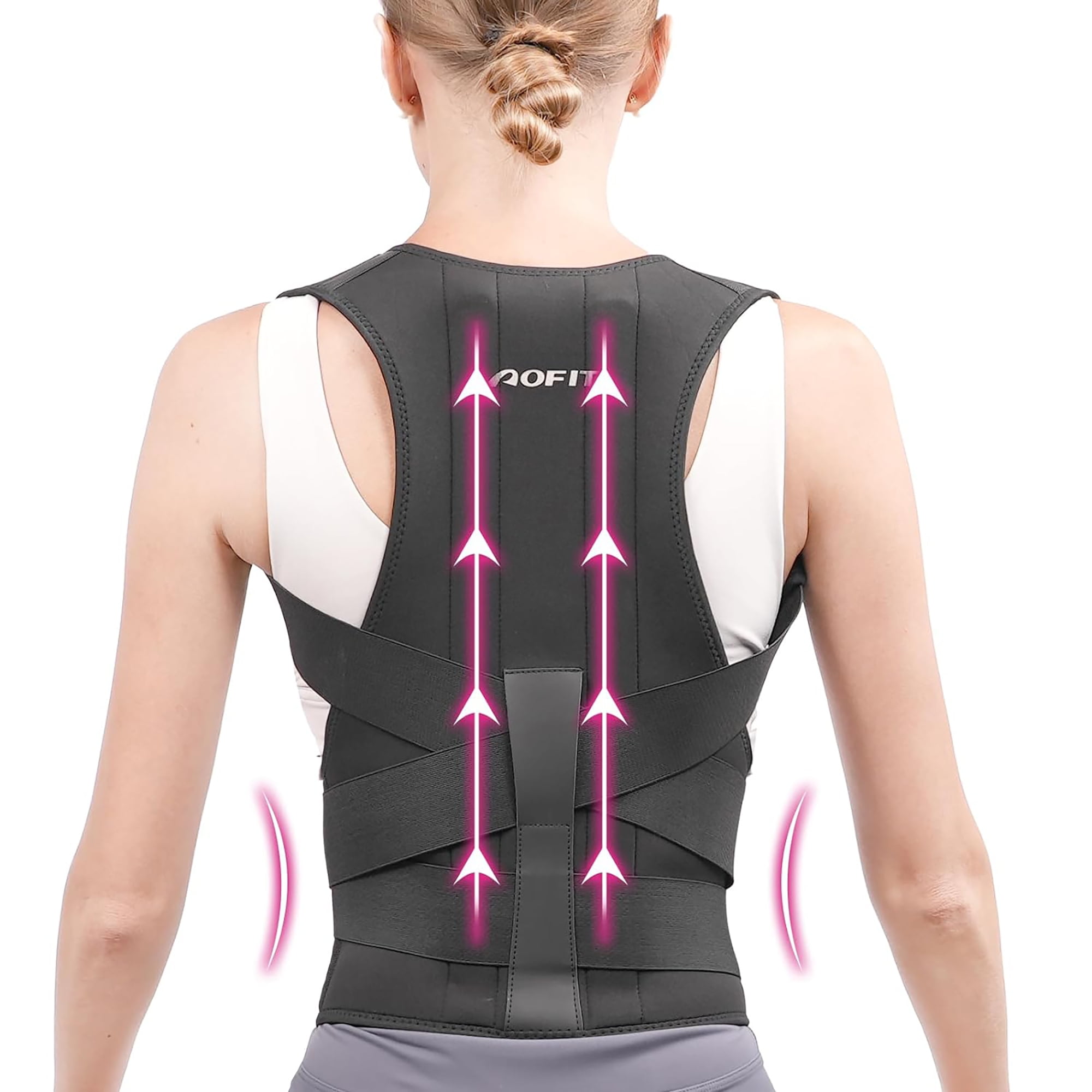 Posture Corrector for Women & Men - Adjustable Shoulder Posture Brace ...