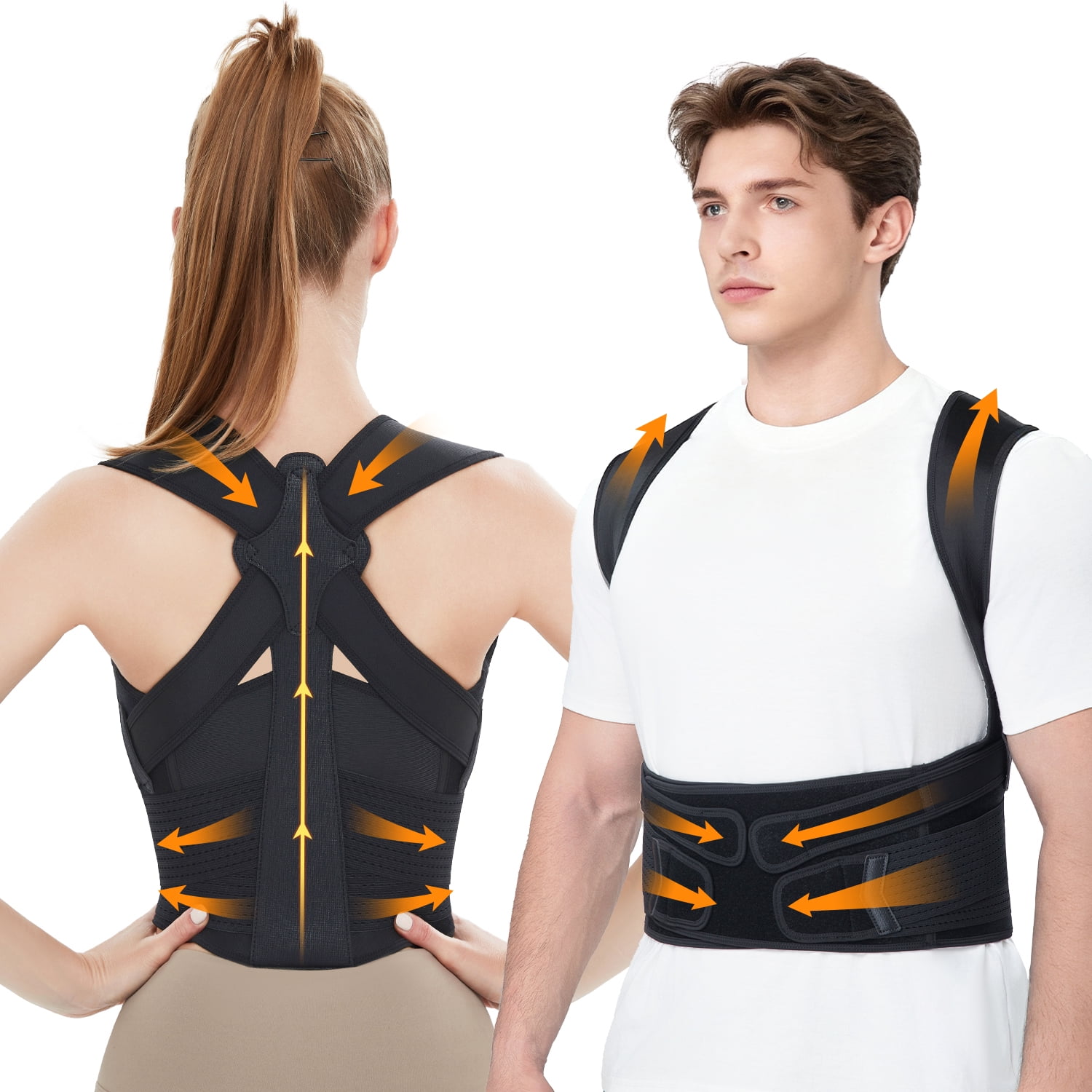 Posture Corrector for Women and Men, Back Support Brace for Neck ...