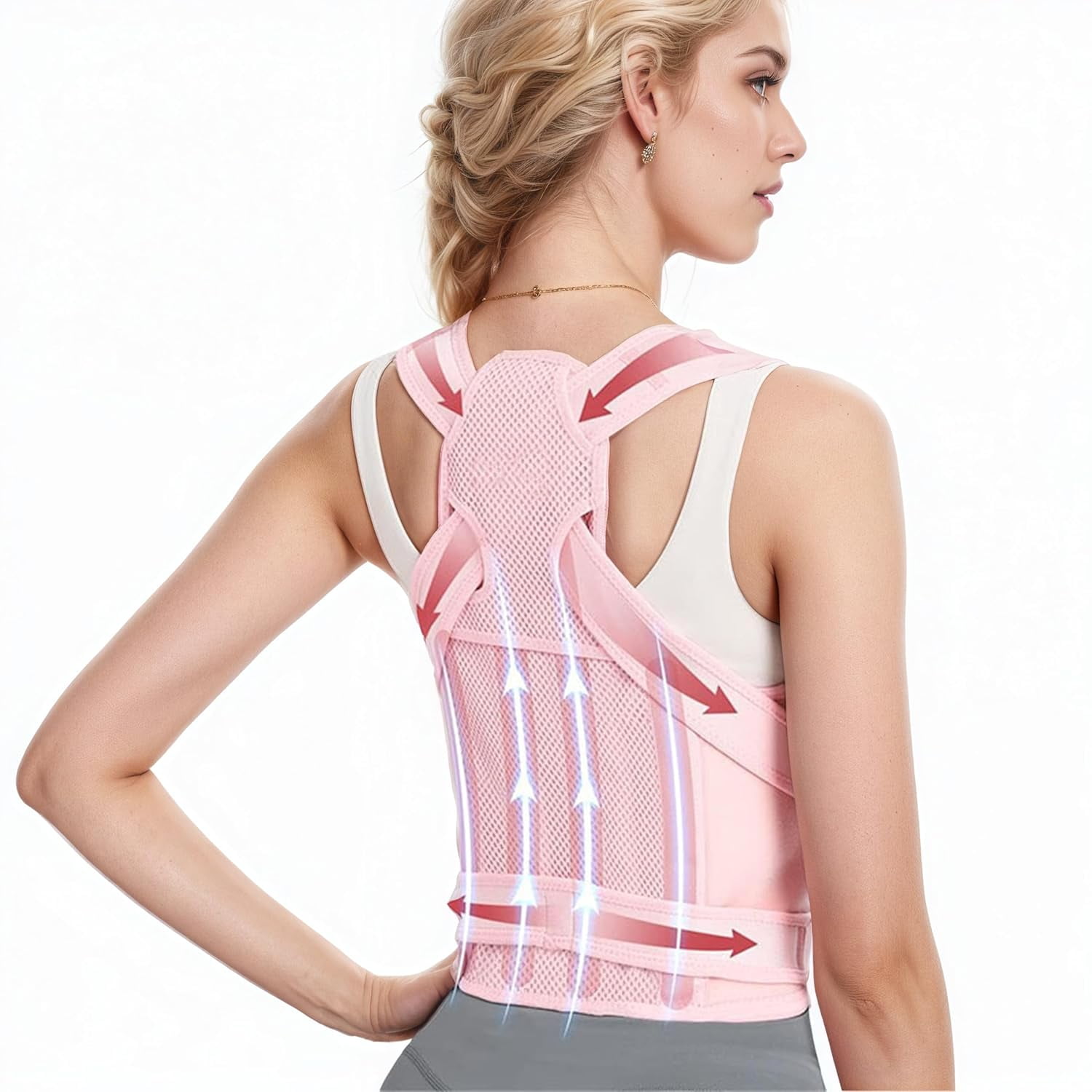 Posture Corrector for Women and Men, Shoulder Straightener, Adjustable ...