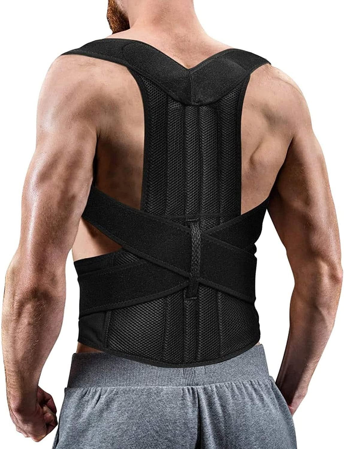 Posture Corrector XS-5XL Improve Hunchback Plus Size Back Brace Men and ...