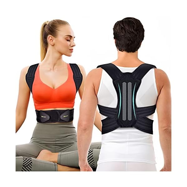 Posture Corrector for Men & Women, Adjustable Back Brace for Upper Back ...