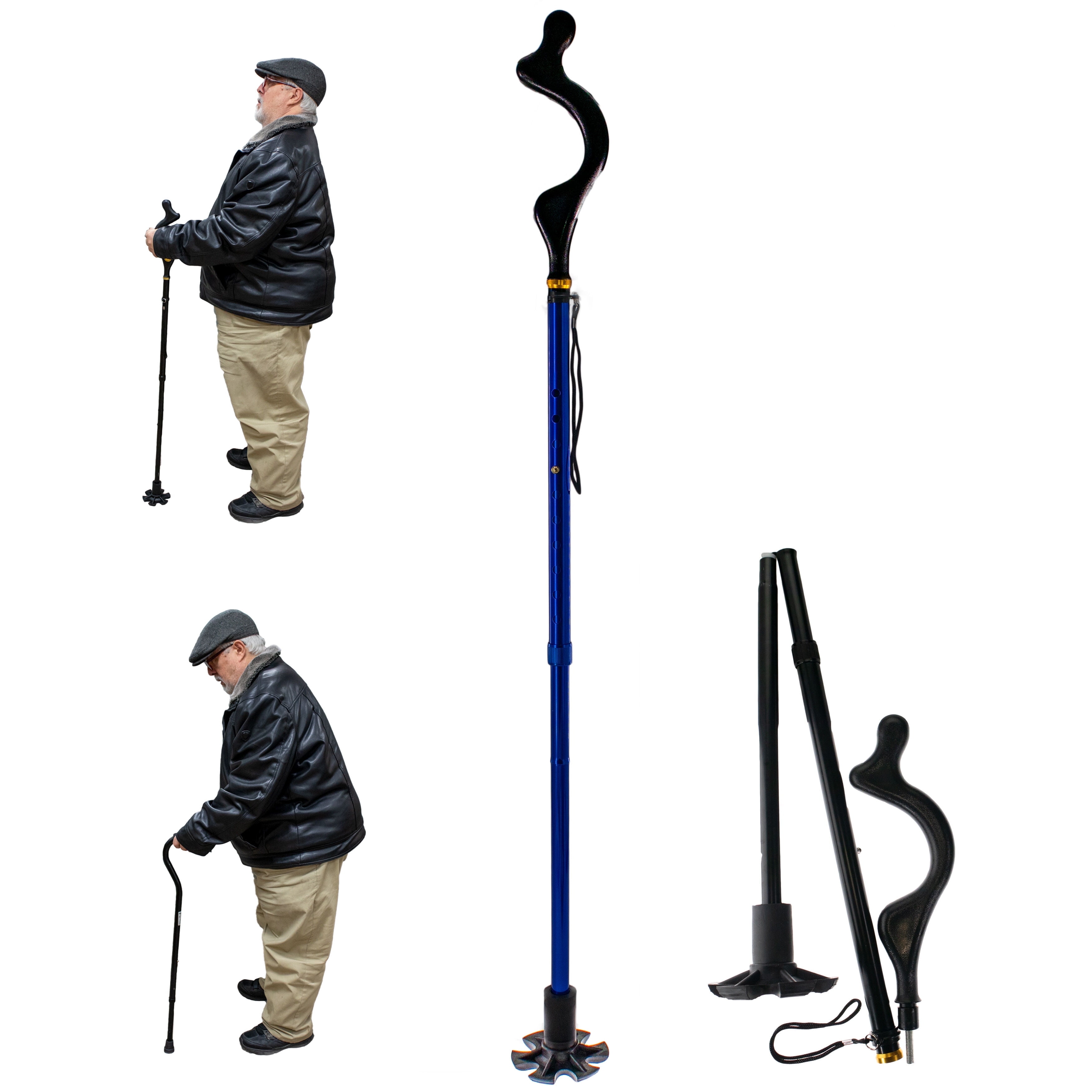 Posture Walking Cane - Walking Stick For Balance For Men & Women ...