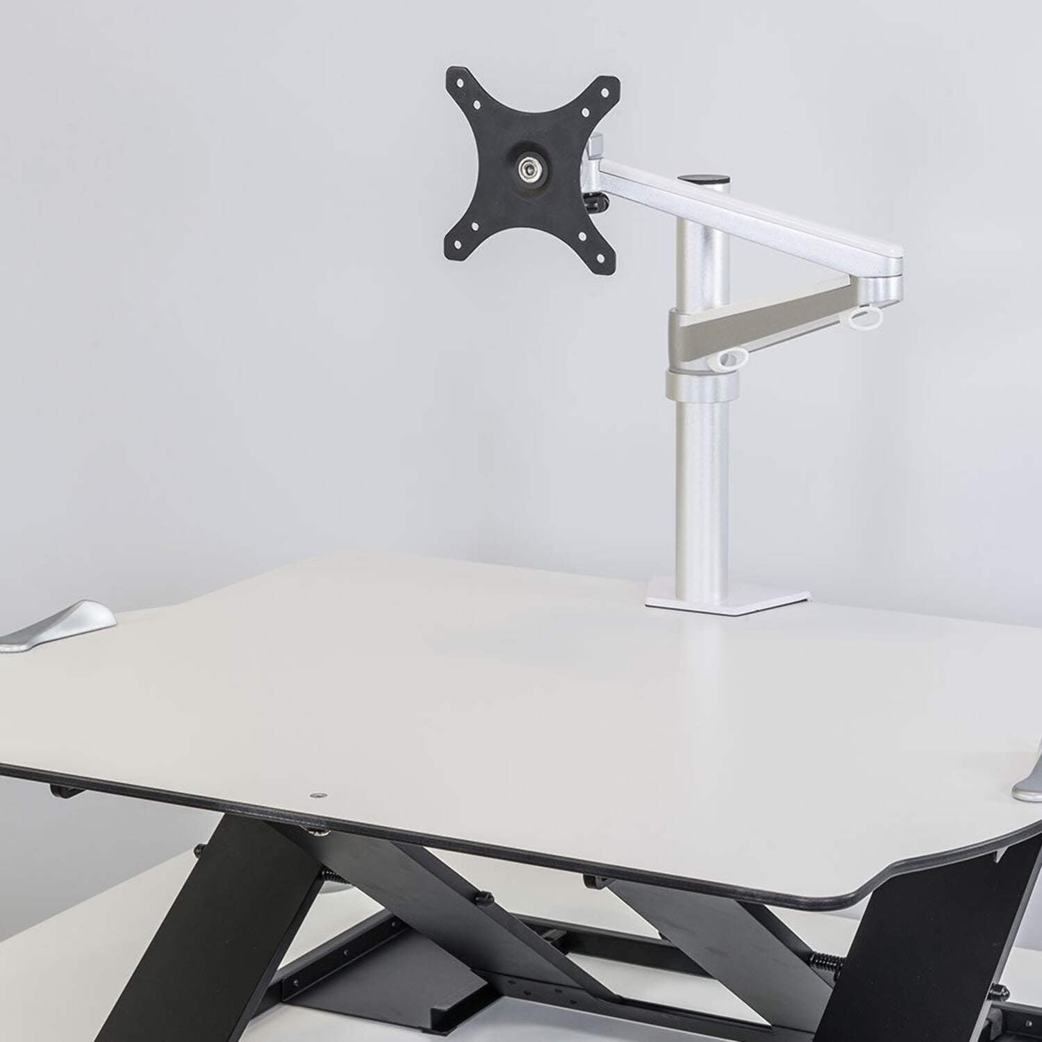 Posturite Opløft Sit-Stand Platform Monitor Arm: Opløft Single Monitor ...