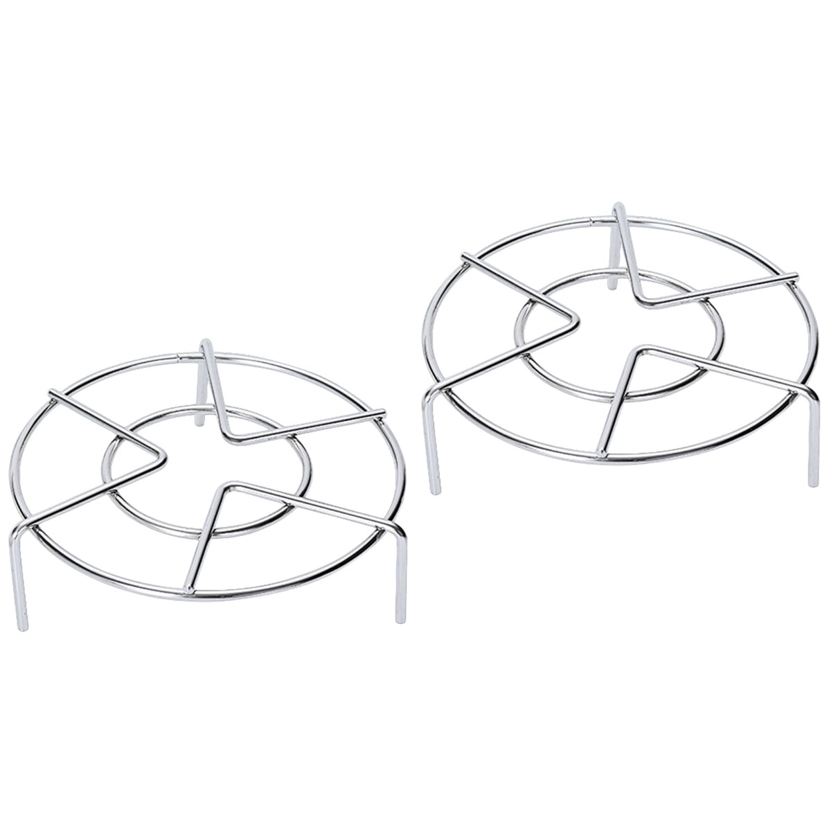 Pot Cooking Stand Trivet Rack Steam Vegetables Three Leg Stainless ...