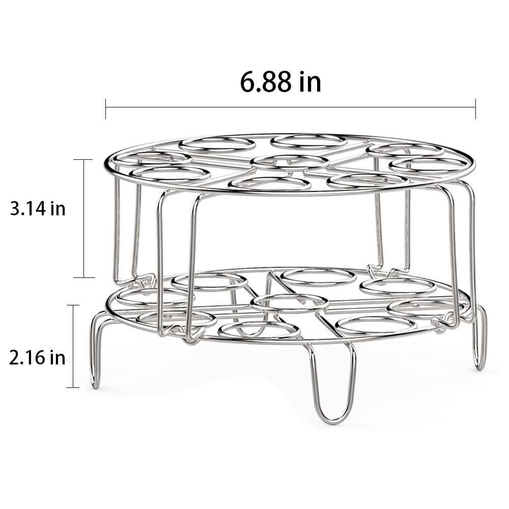 Pot Egg Rack, Egg Steamer Rack, Cook 14 Eggs, Stackable,Stackable Egg ...