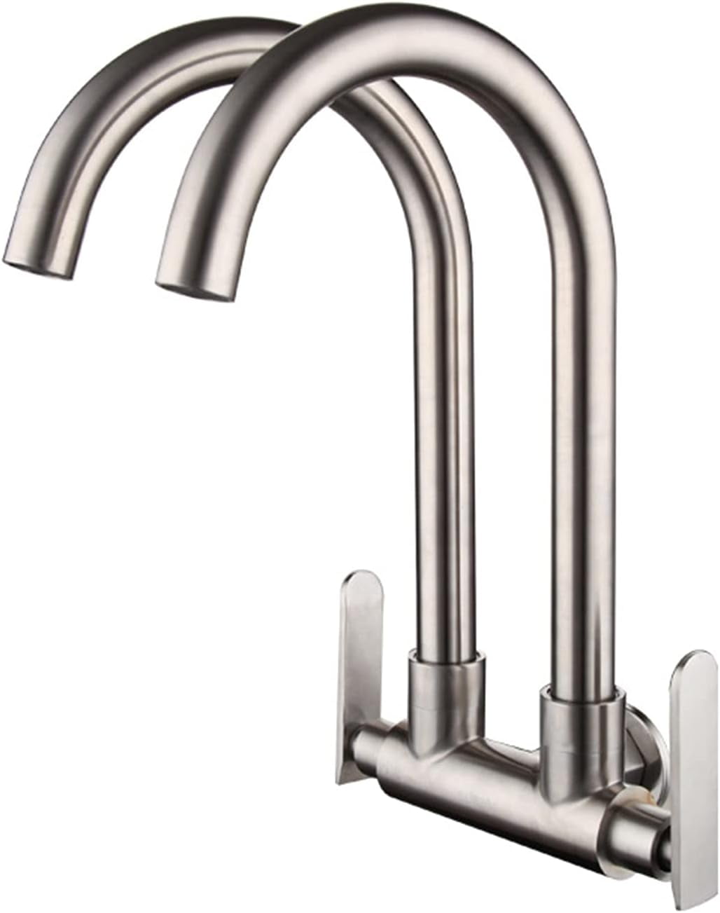 Pot Filler Faucet, 304 Stainless Steel Sink Faucet, Double Pipe Outlet ...
