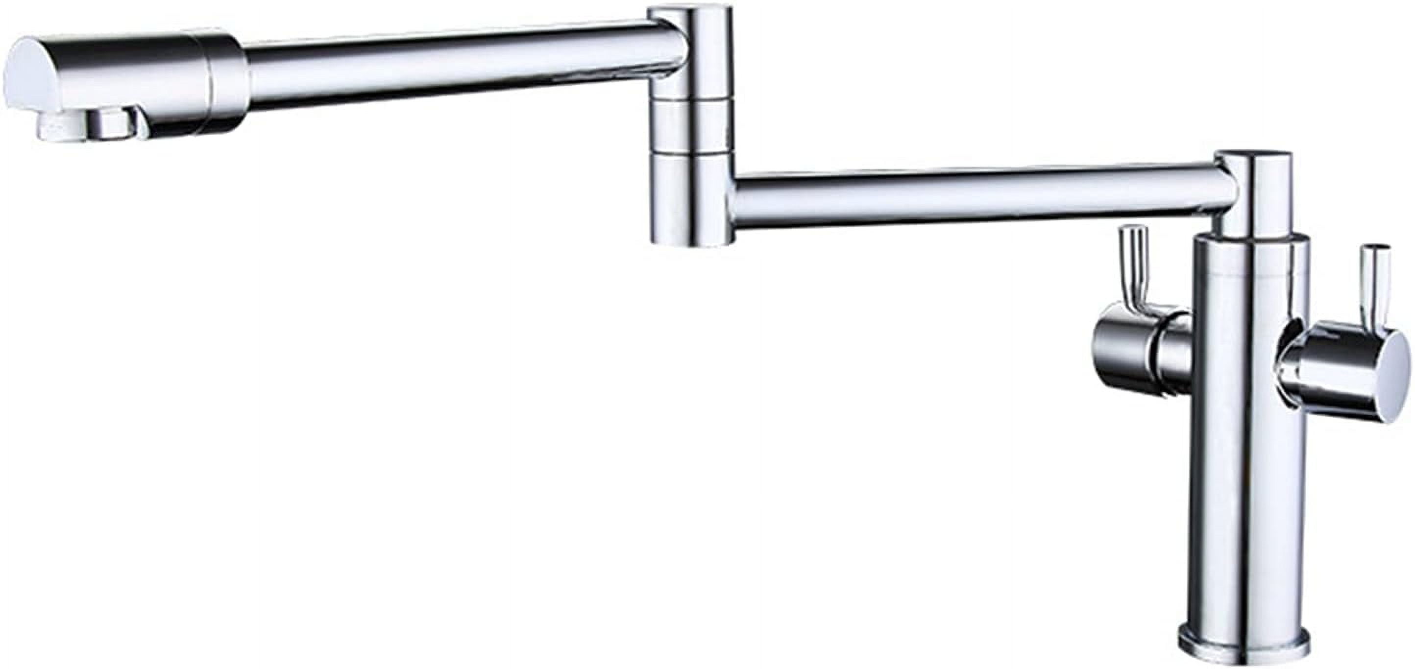 Pot Filler Faucet, 360°Rotation Folding Kitchen Sink Faucet, Deck ...