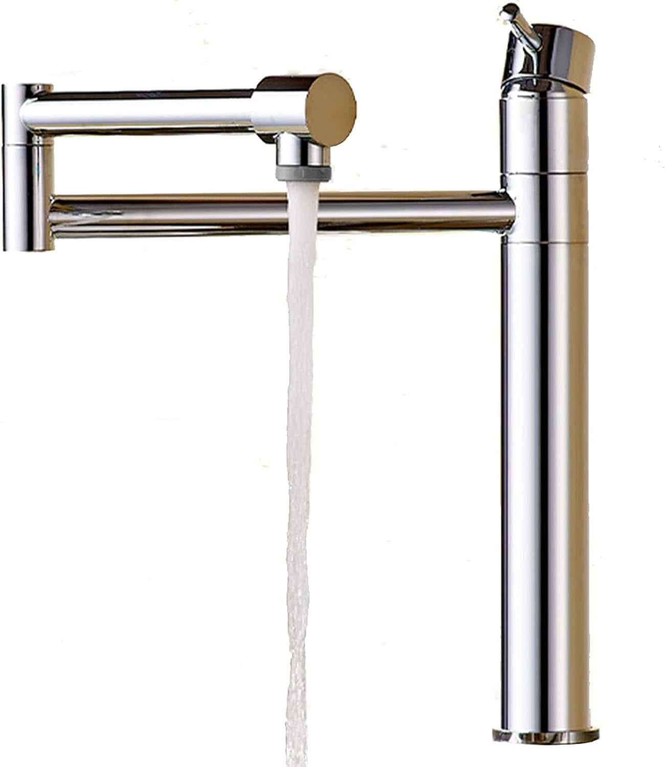 Pot Filler Faucet, 360° Swivel Folding Kitchen Faucet with Dual Modes ...