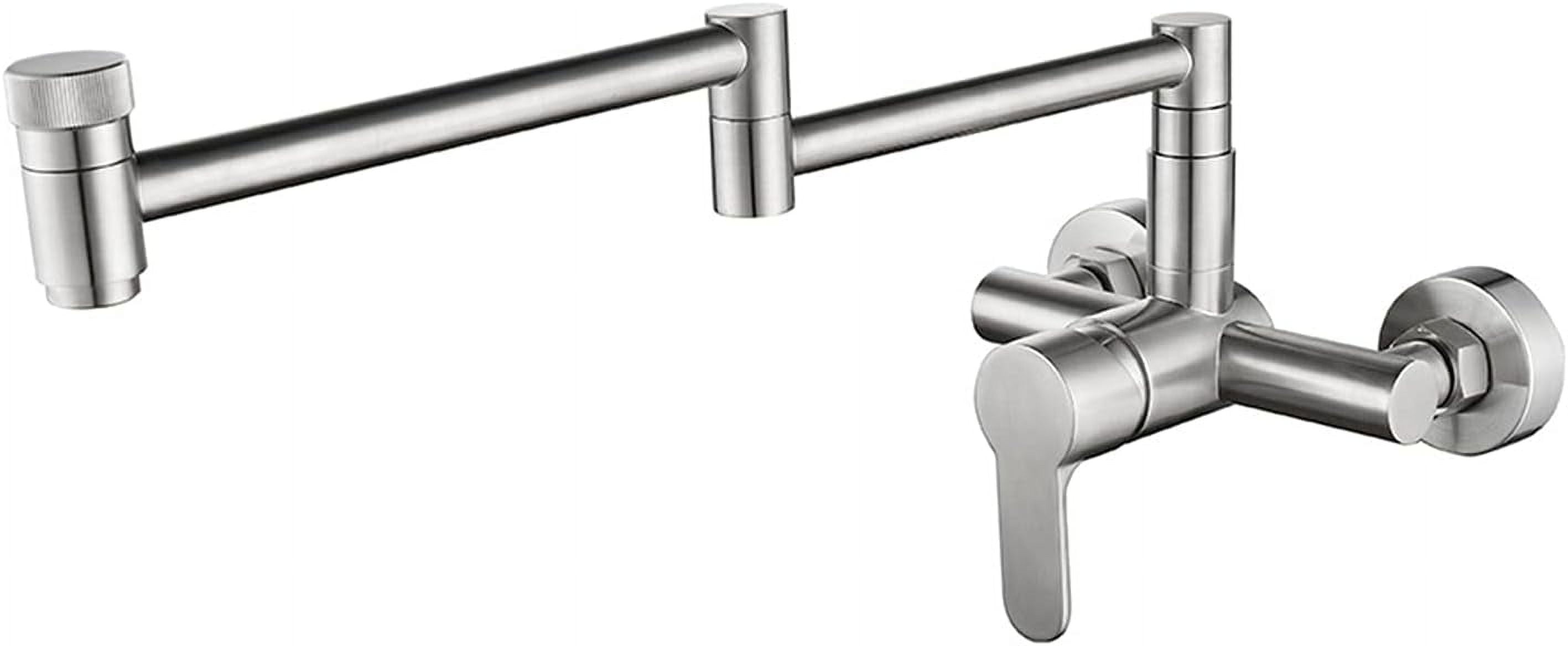 Pot Filler Faucet Brass Hot and Cold Water Kitchen Faucet Chrome ...