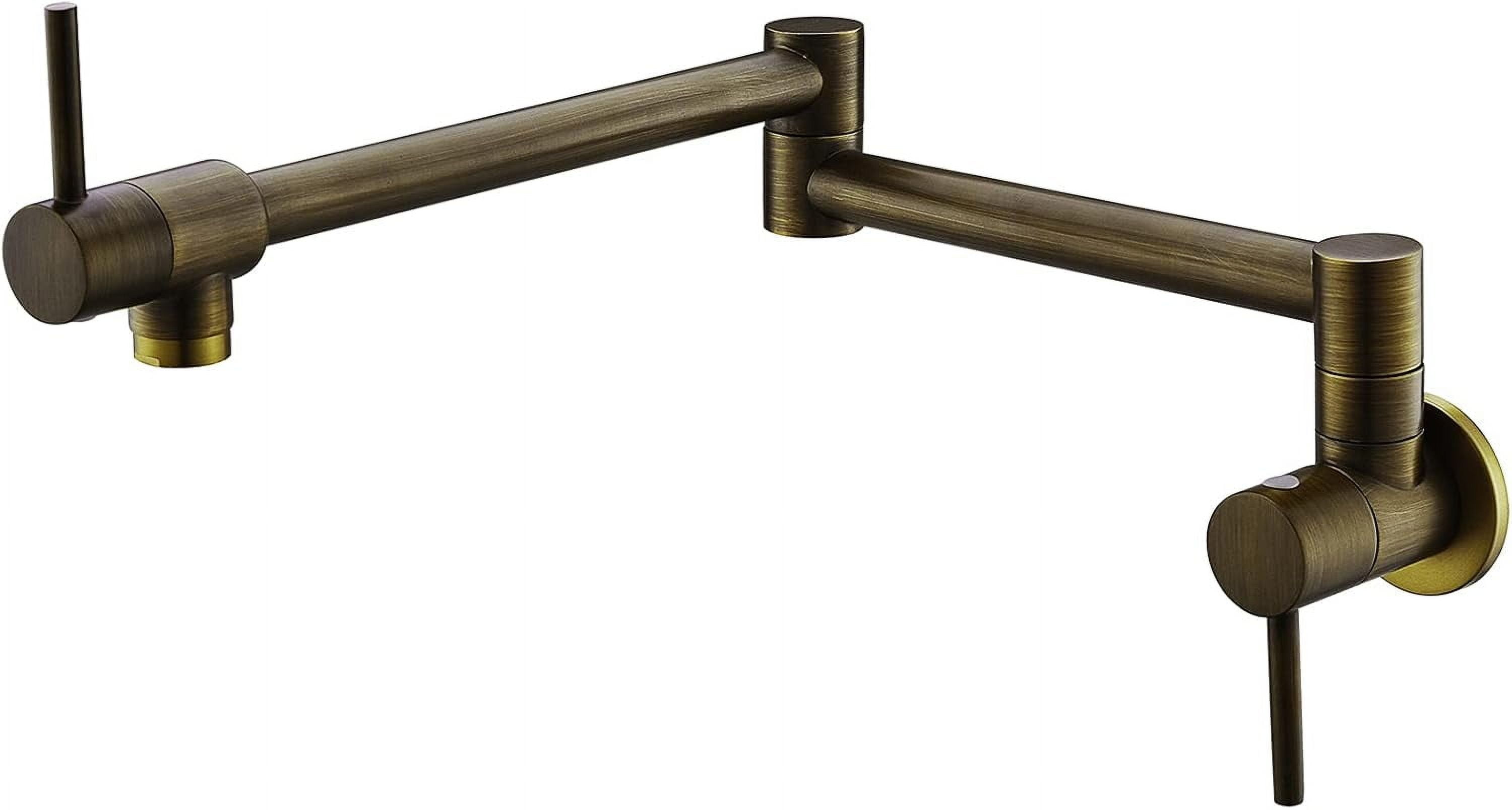 Pot Filler Faucet Brass Single Cold Water Kitchen Faucet Wall Mount Commercial Kitchen Sink Taps ...