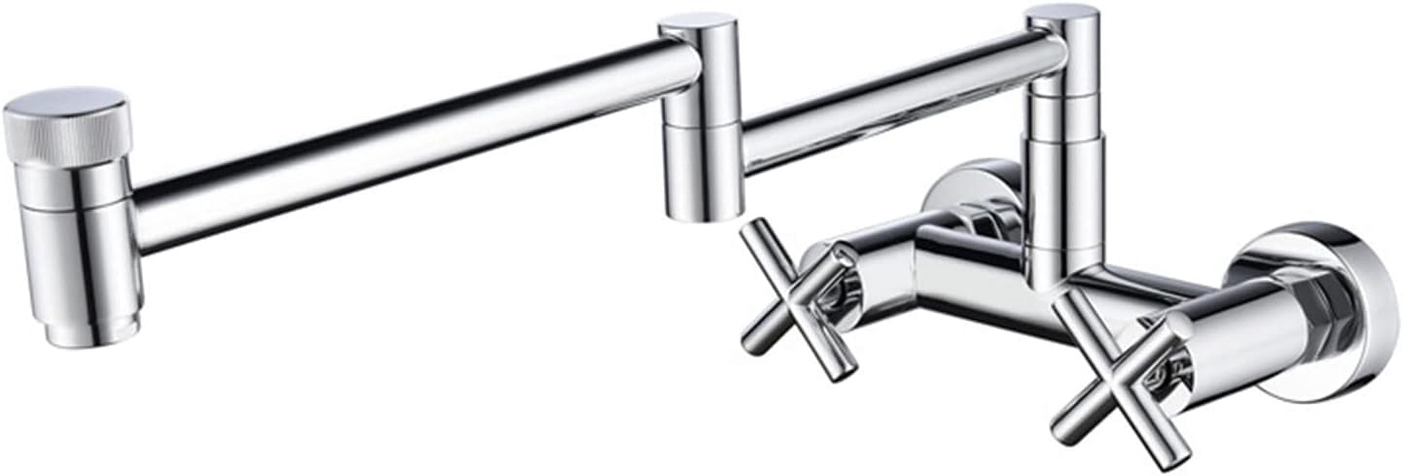 Pot Filler Faucet, Copper Rotating Folding Kitchen Faucet, Double ...