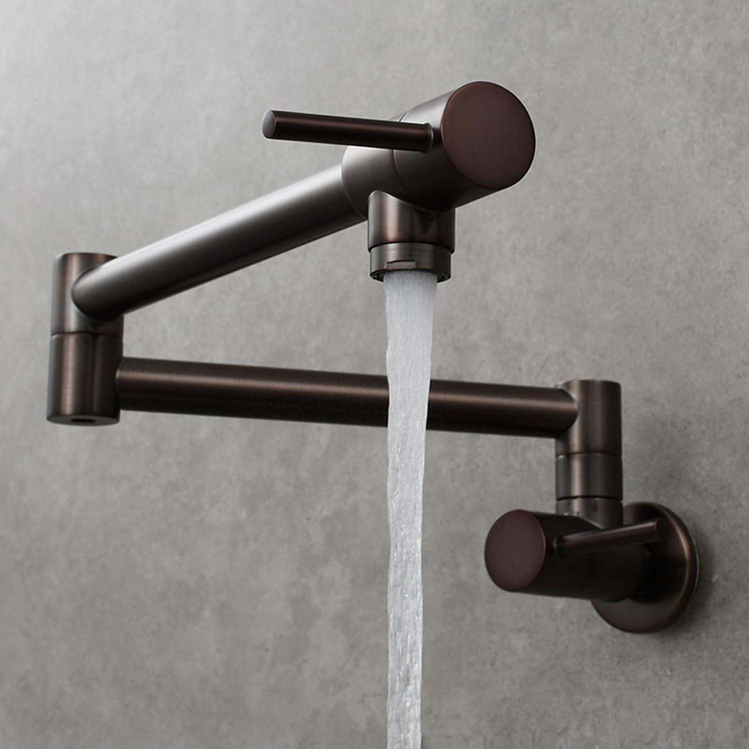 Pot Filler Faucet, Copper Rotating Folding Kitchen Faucet, into The ...