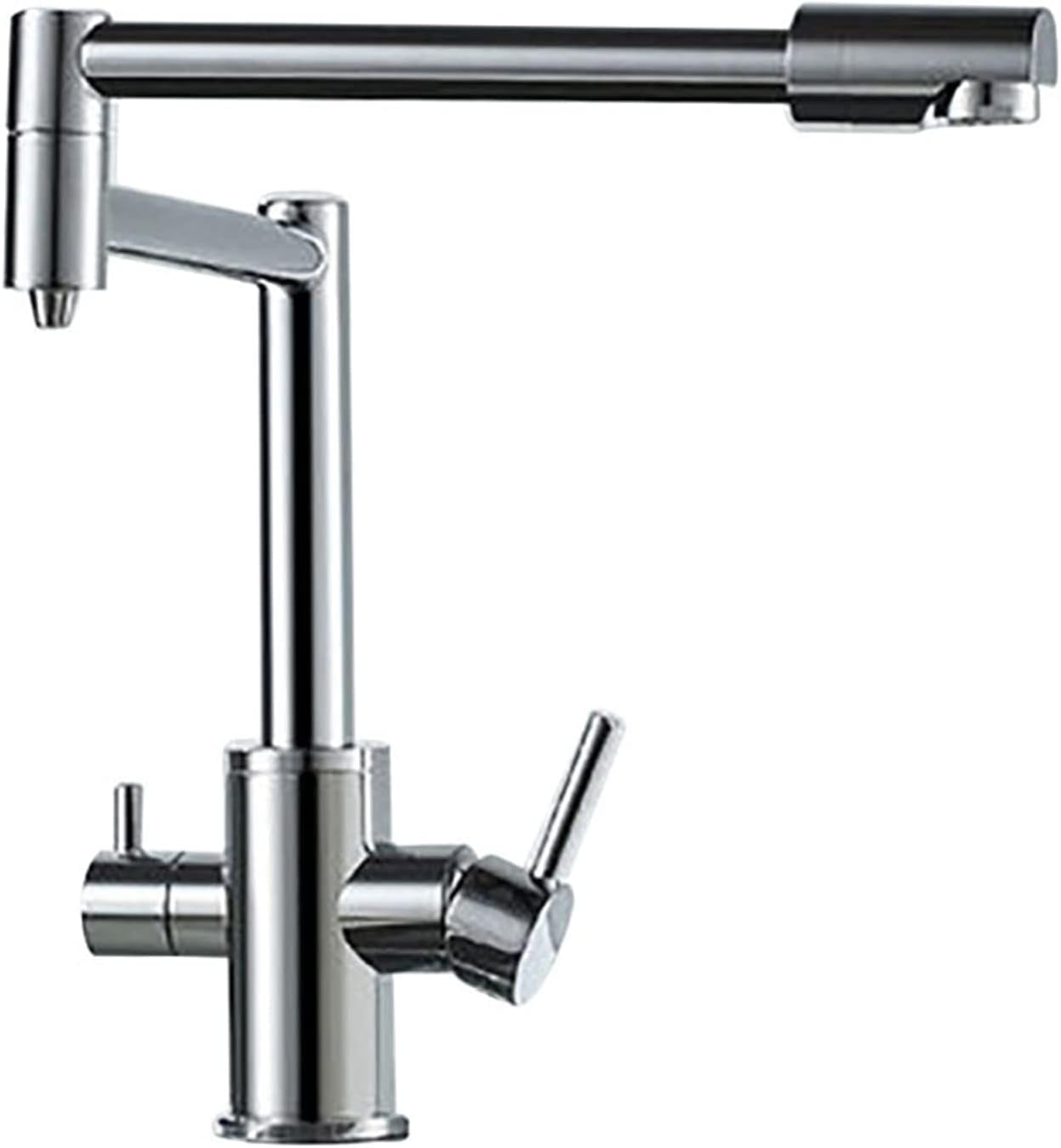 Pot Filler Faucet Deck Mounted, Brass Rotating Folding Kitchen Sink ...