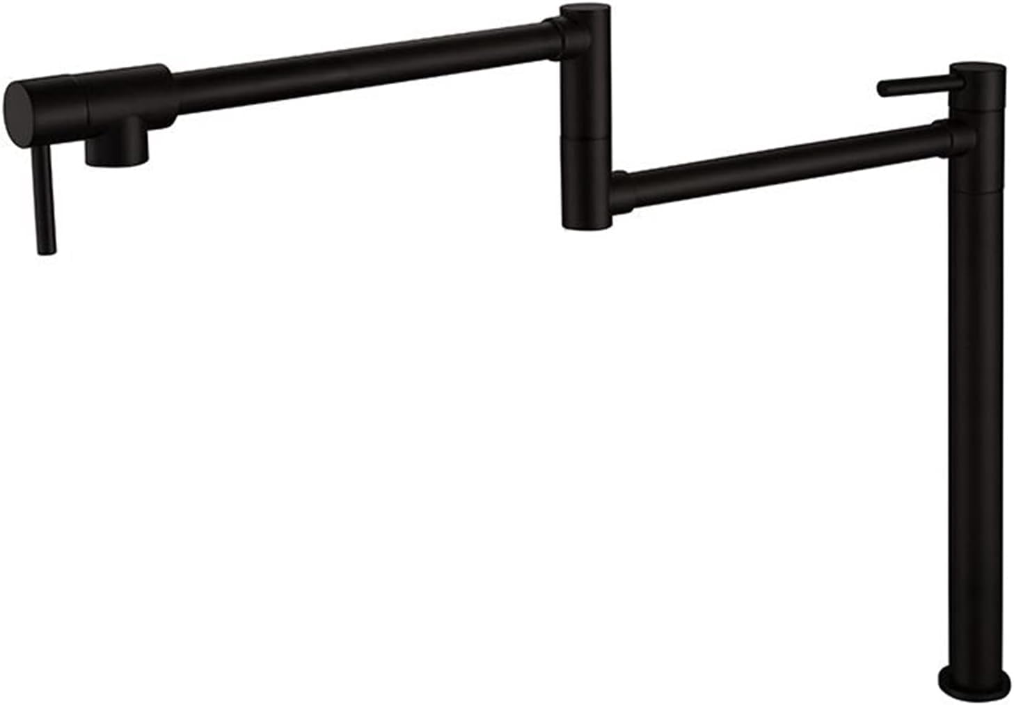 Pot Filler Faucet, Deck Mounted Folding Kitchen Sink Faucet with Double ...