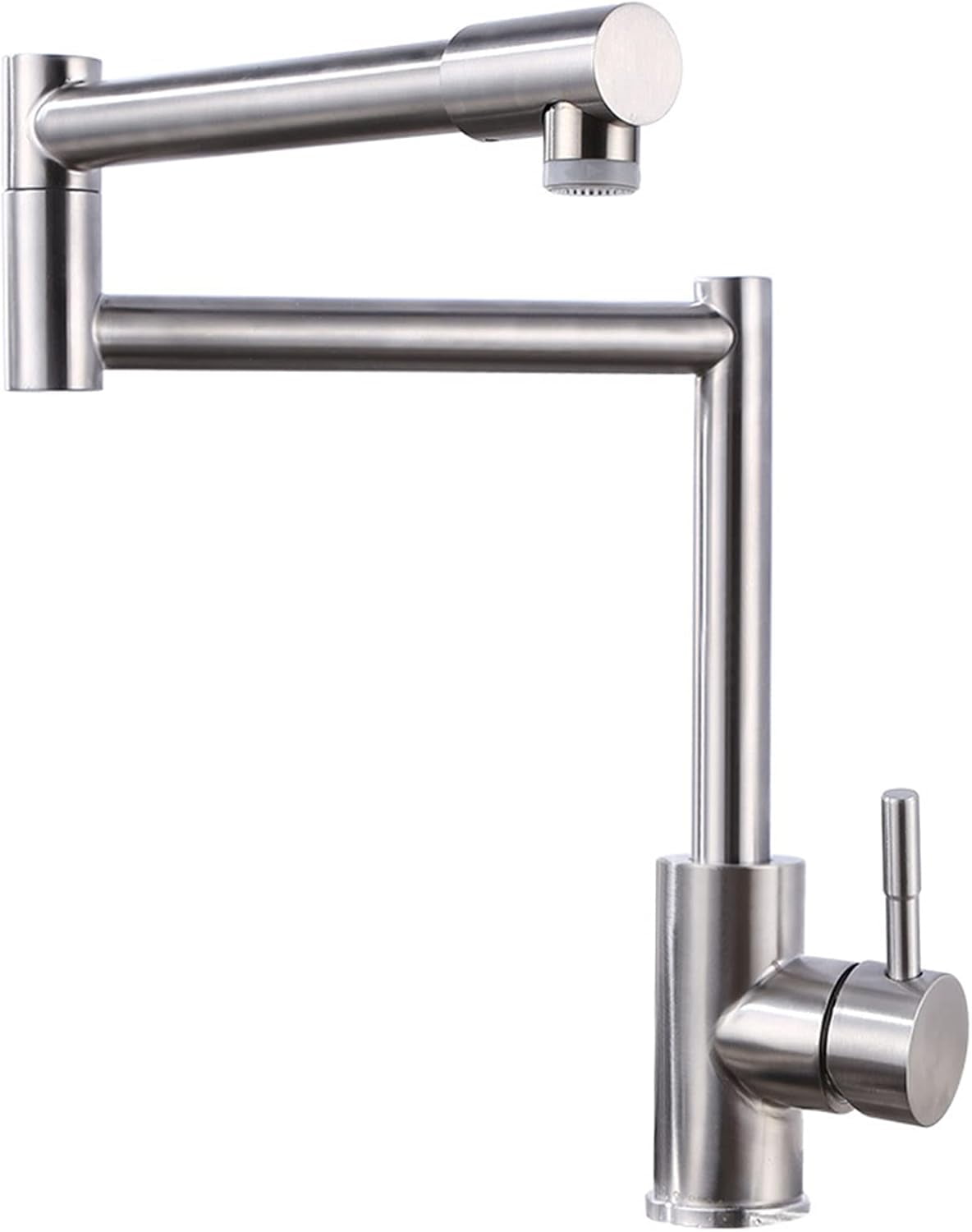 Pot Filler Faucet Deck Mounted Kitchen Sink Faucet, Double Joints Free ...