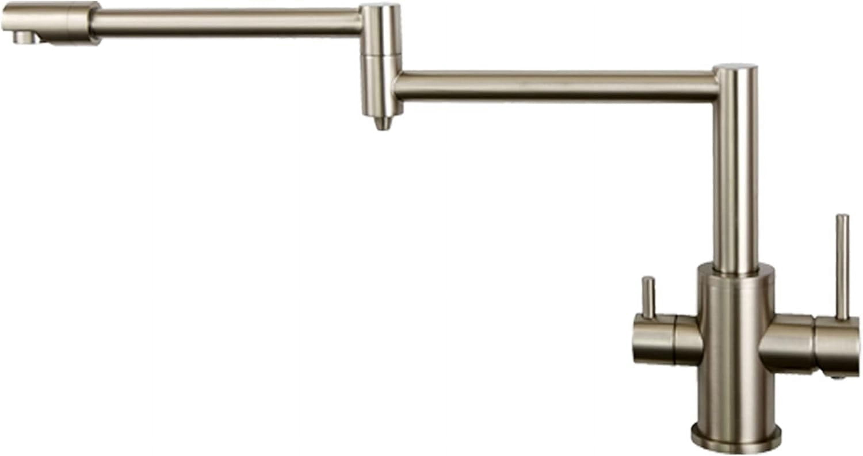 Pot Filler Faucet, Kitchen Faucet with Drinking Water Faucet, Brass ...