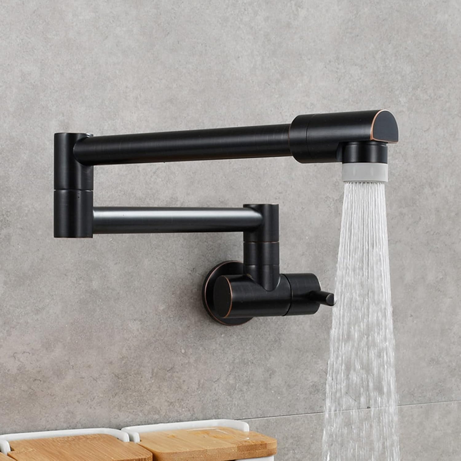 Pot Filler Faucet Wall Mount Dual Joint Nozzle Pot Filler Kitchen Tap ...