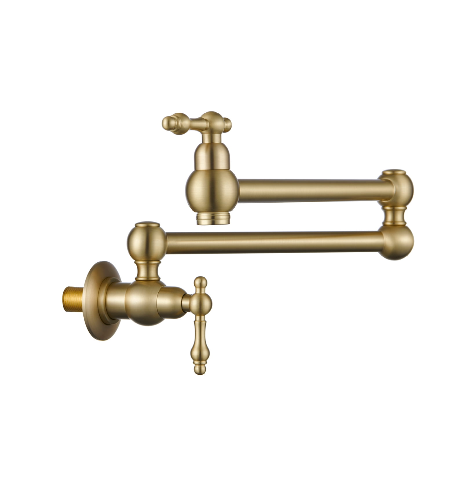 Pot Filler Faucet Wall Mount, Folding Kitchen Faucet 360° Swivel, Dual ...