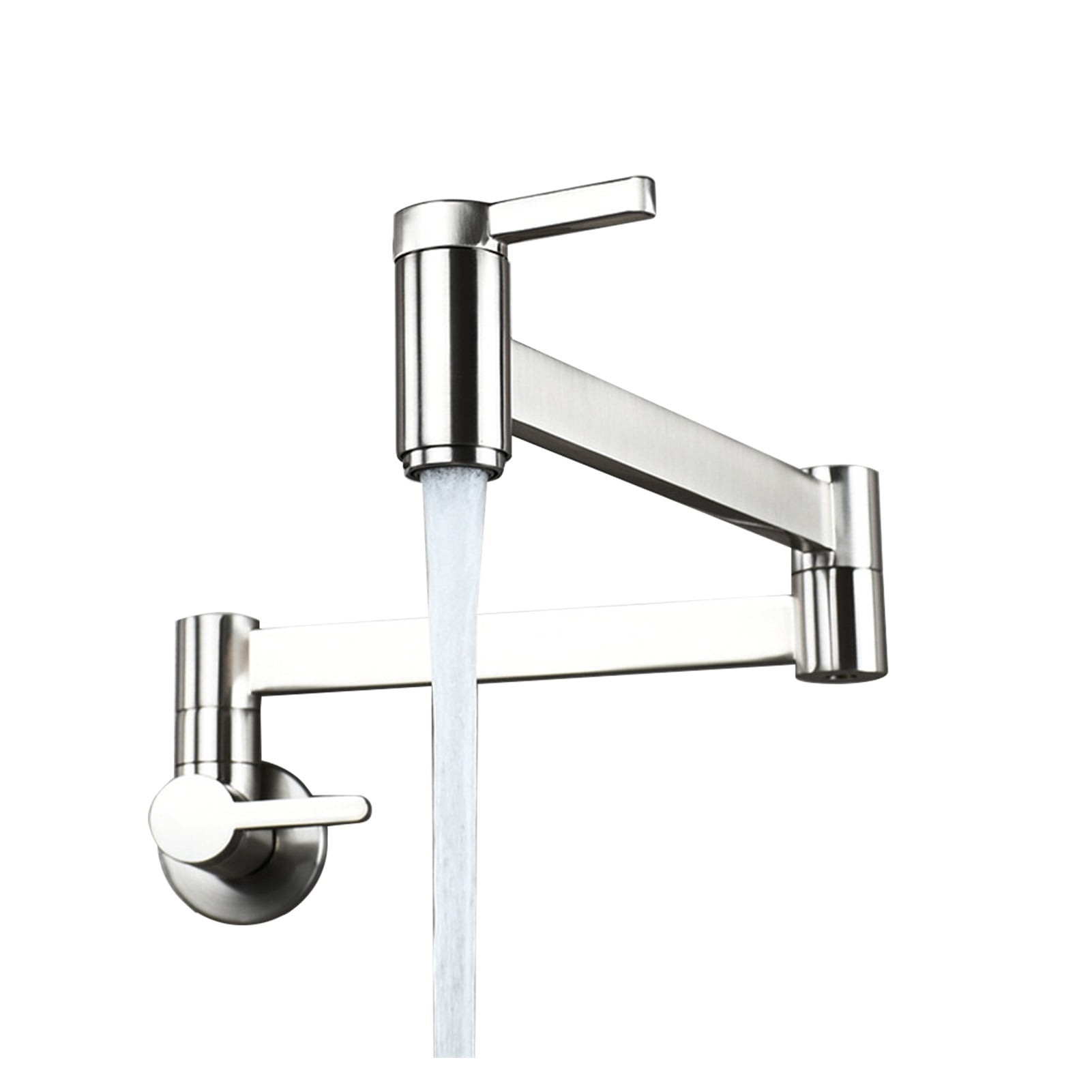 Pot Filler Modern Double Switch Kitchen Faucet Bathroom Sink Wall Mount ...