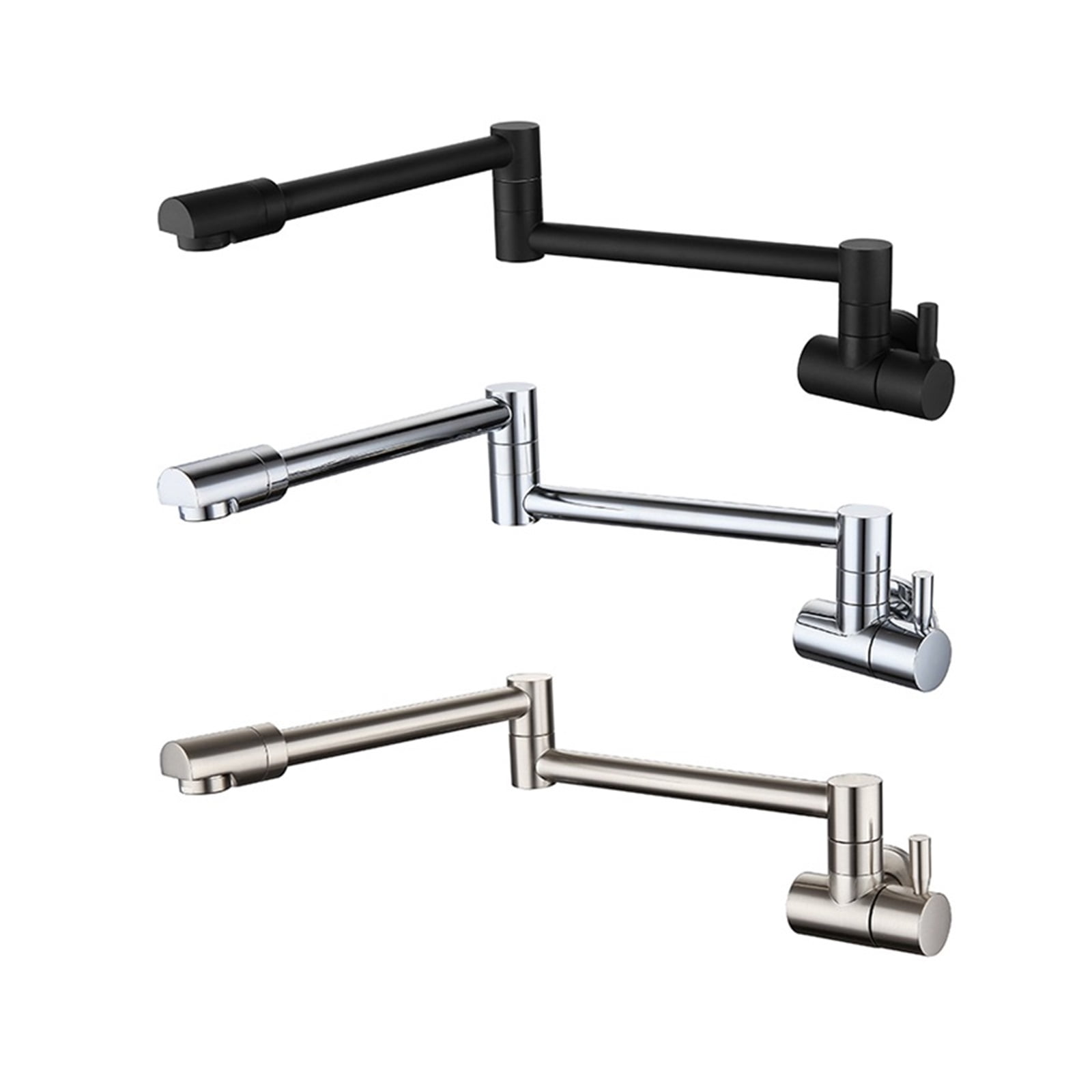 Pot Filler Tap Wall Mounted Foldable Kitchen Faucet Single Cold Single ...