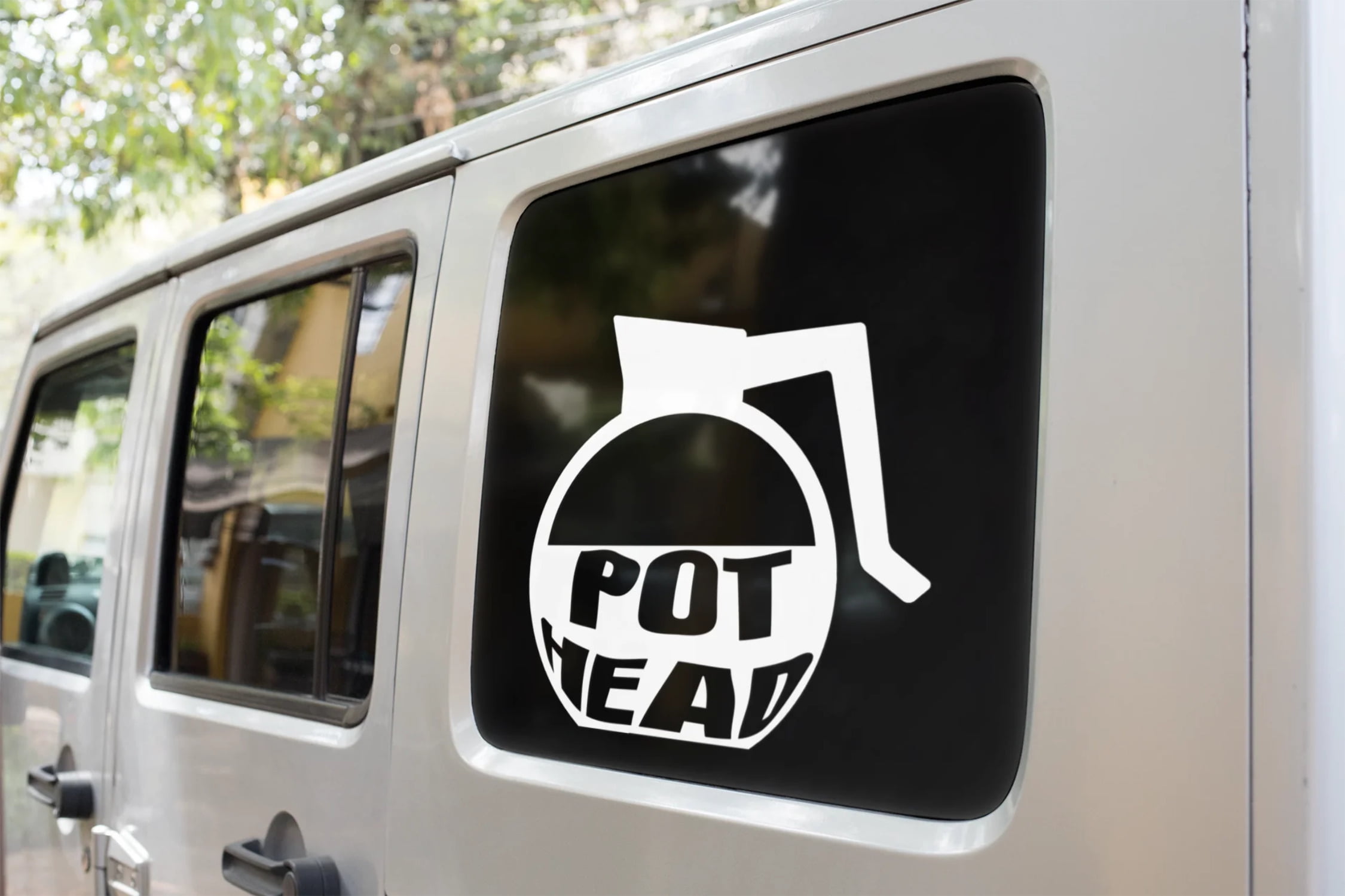 Pot Head - Vinyl decal - Walmart.com