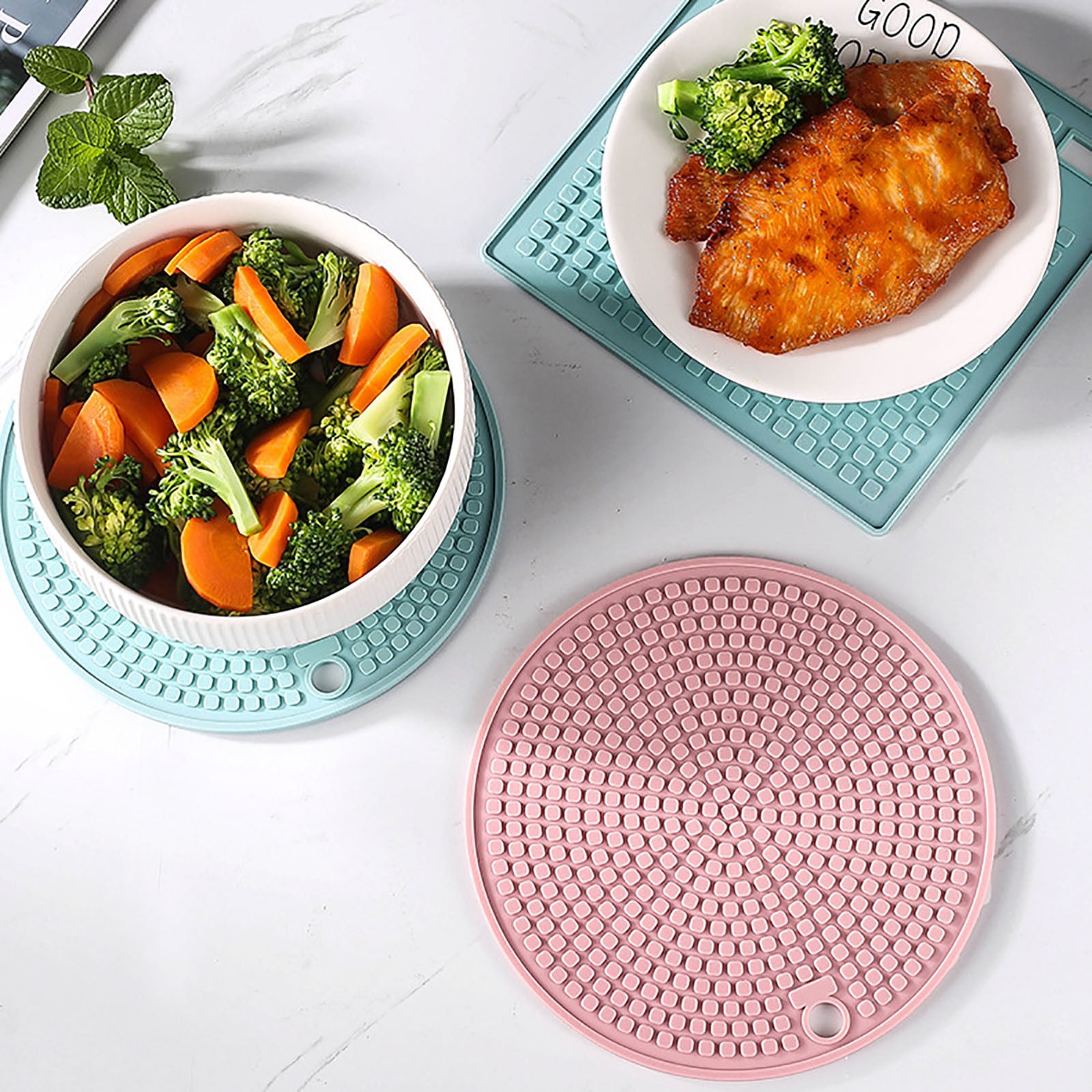 Pot Holders, Heat Mats, Insulated Pads, Oven Safe, Dishwasher Friendly ...