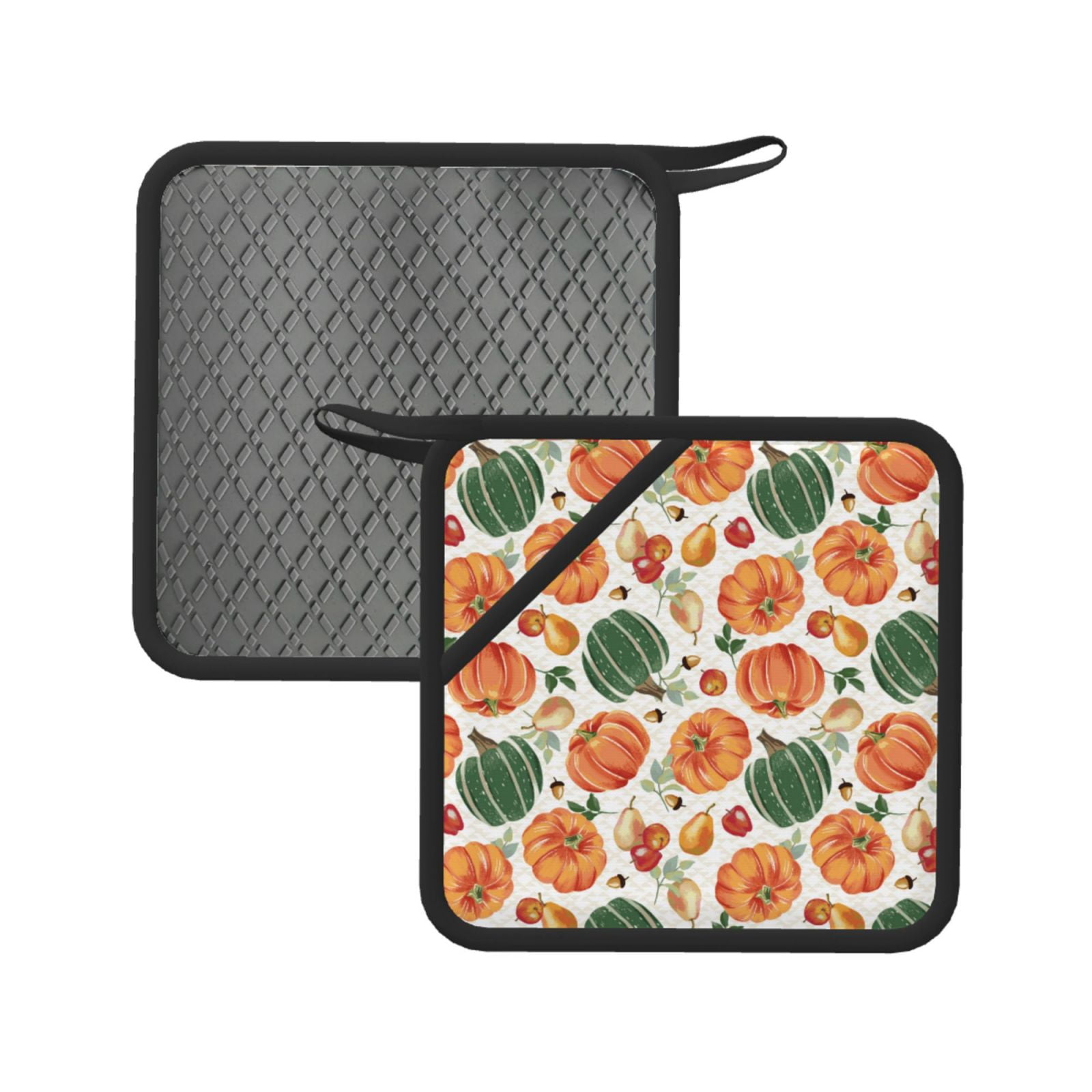 Pot Holders for Kitchen, Kawaii Autumn Pumpkins Heat Resistant Silicone ...