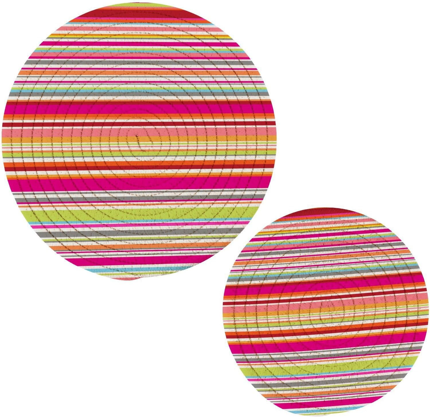 Pot Holders Trivets Set Cotton Potholders Set, Set of 2, Mexican Serape ...