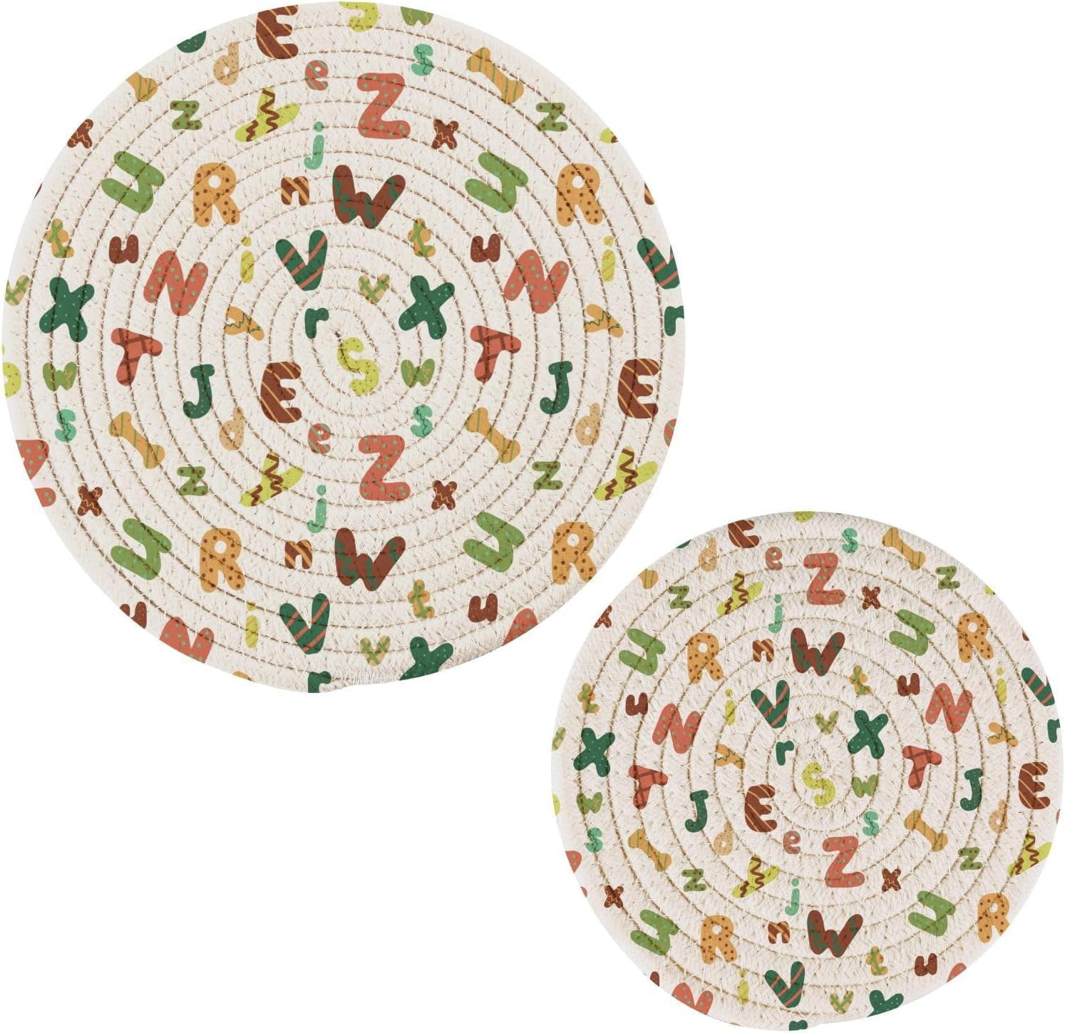 Pot Holders Trivets Set Cotton Potholders Set, Hot Pads Set of 2 ...