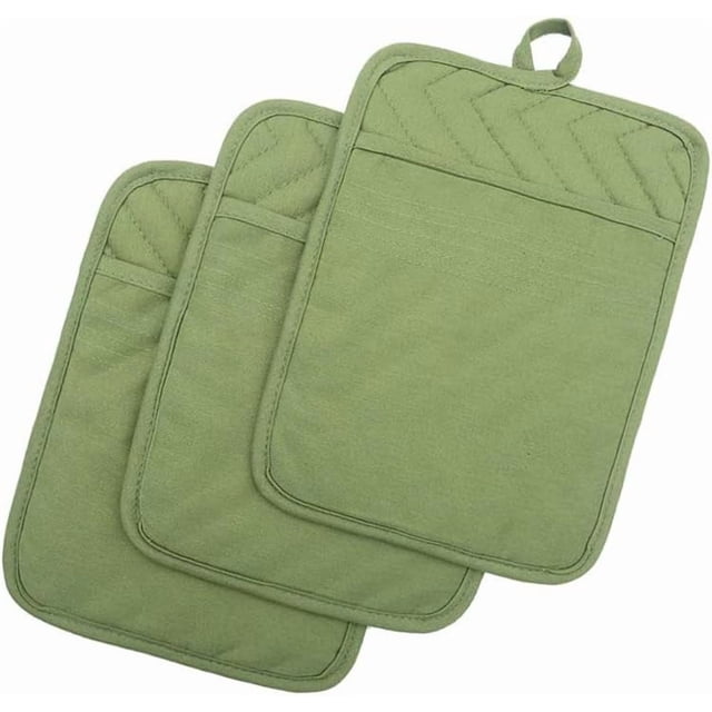 Pot Holders for Kitchen Heat Resistant, Cotton Hot Pads for Kitchen ...
