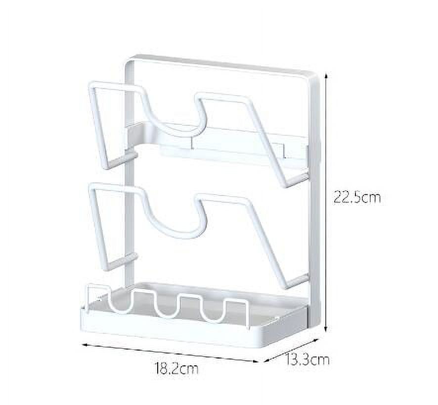Pot Lid Draining Stand Wall-mounted or Countertop Storage Rack Multi ...