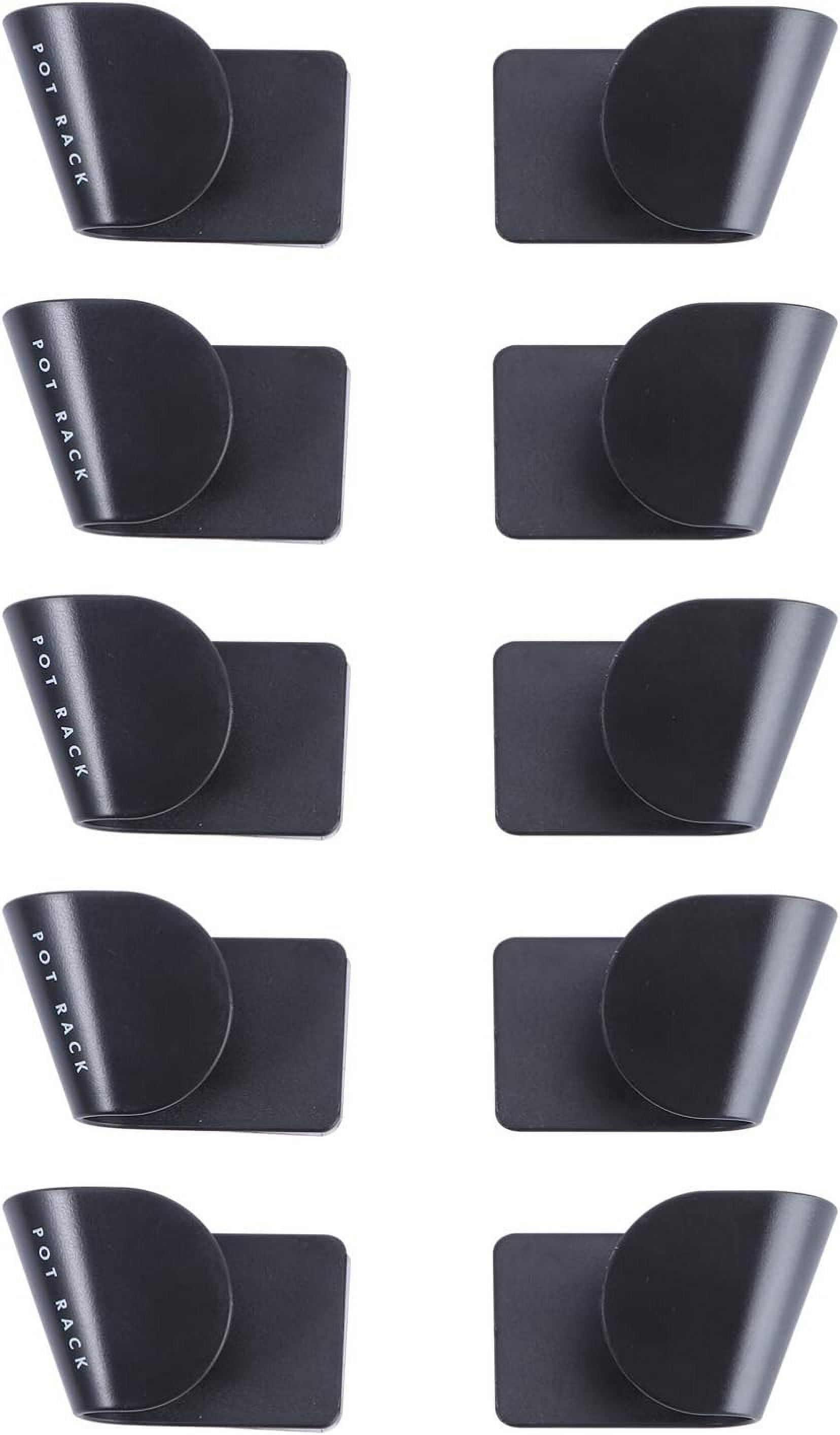 Pot Lid Holder, 5 Pair ABS Self Adhesive Pot Lid Storage Rack, Wall ...