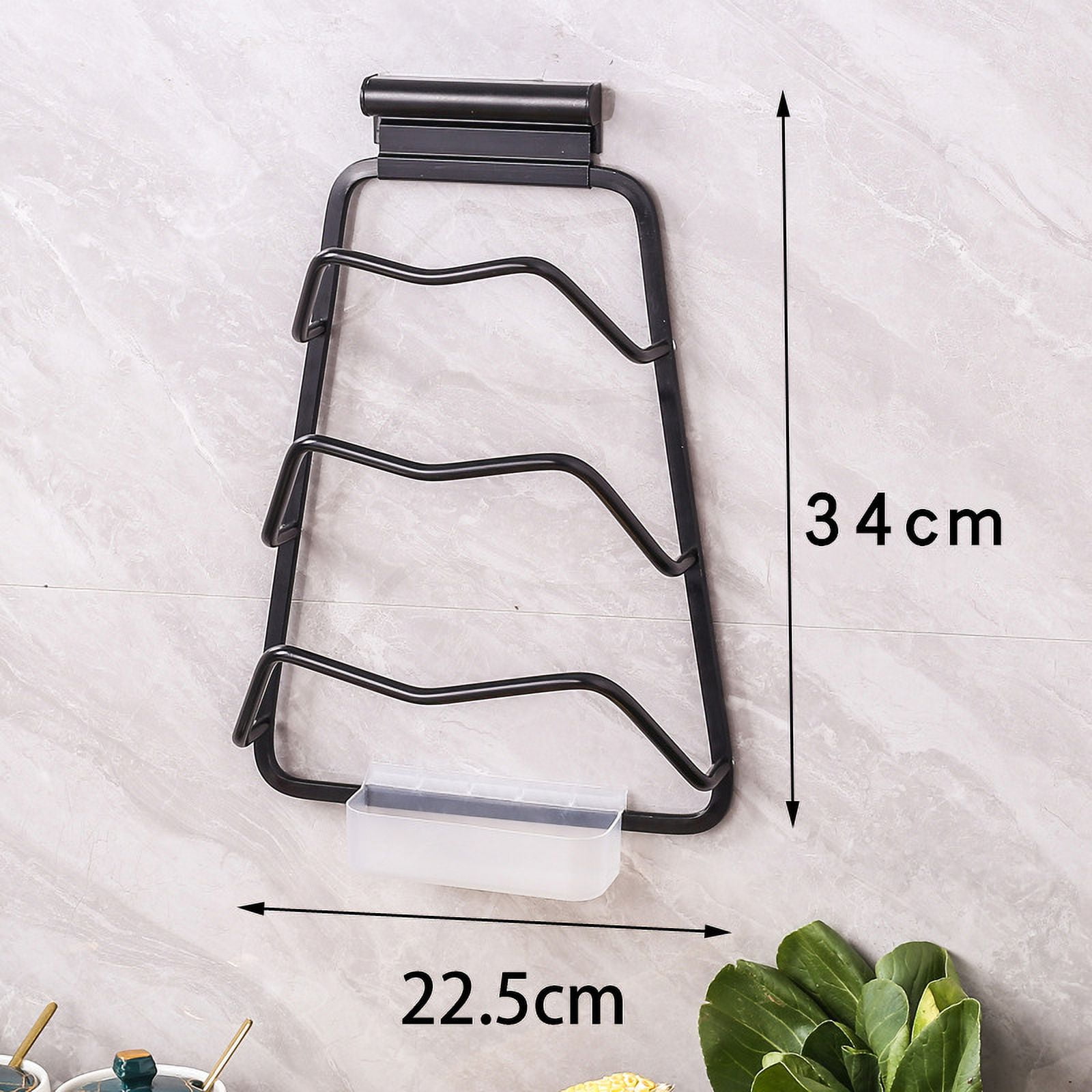 Pot Lid Organizer Wall Mounted Pot Lid Rack Multi-tier Pot Lid Holder ...