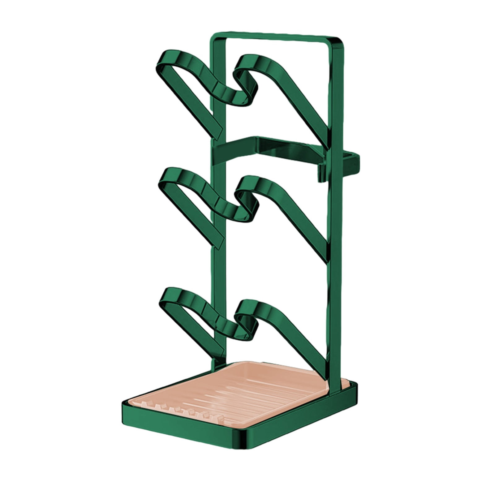 Pot Lid Rack Kitchen Storage Spatula Rack Foldable Countertop Spoon ...