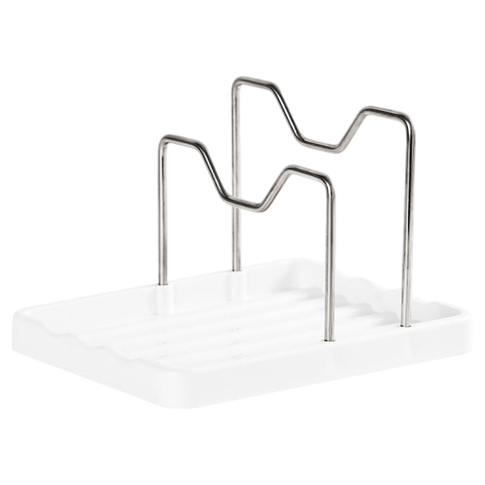 Pot Lids Organizer Rack for Cabinet and Countertop, 2 Pan LidsOrganizer ...
