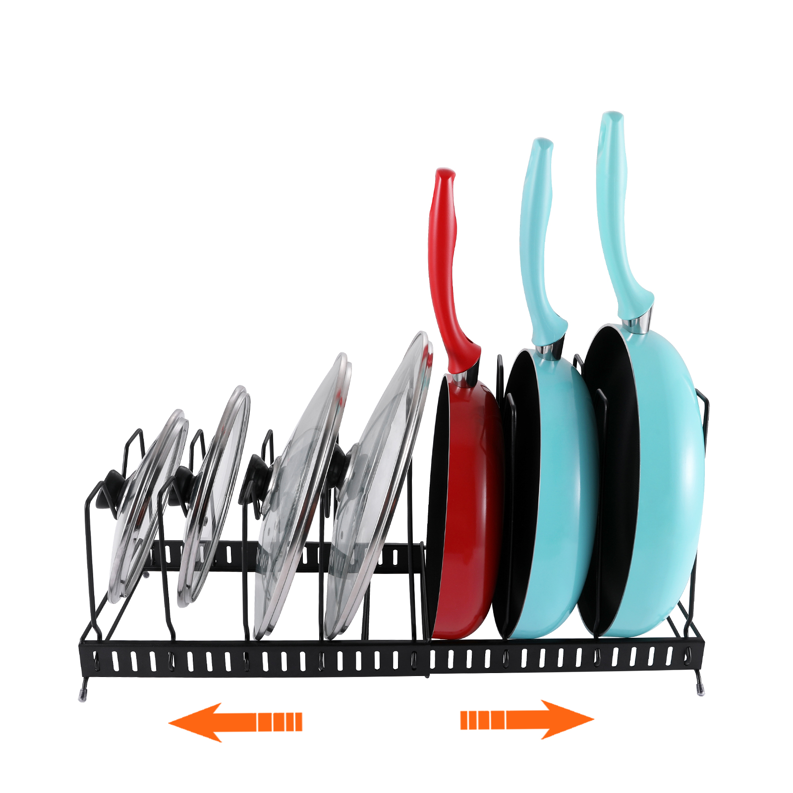 Pot Organizer Rack for Cabinet -Expandable Pots and Pans Organizer, Pot ...