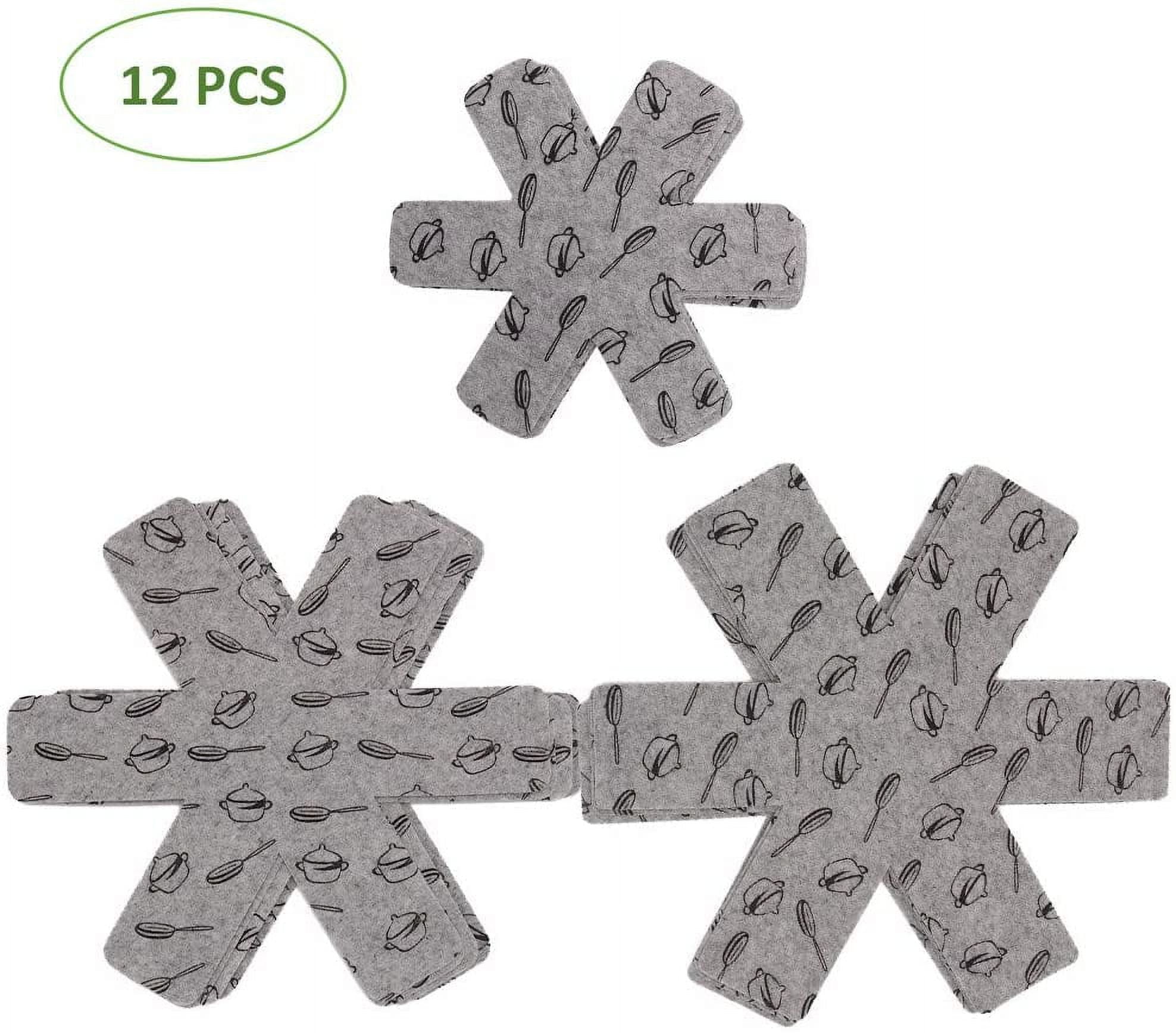 Pot and Pan Protectors, Set of 12 and 3 Different Size, Cookware ...