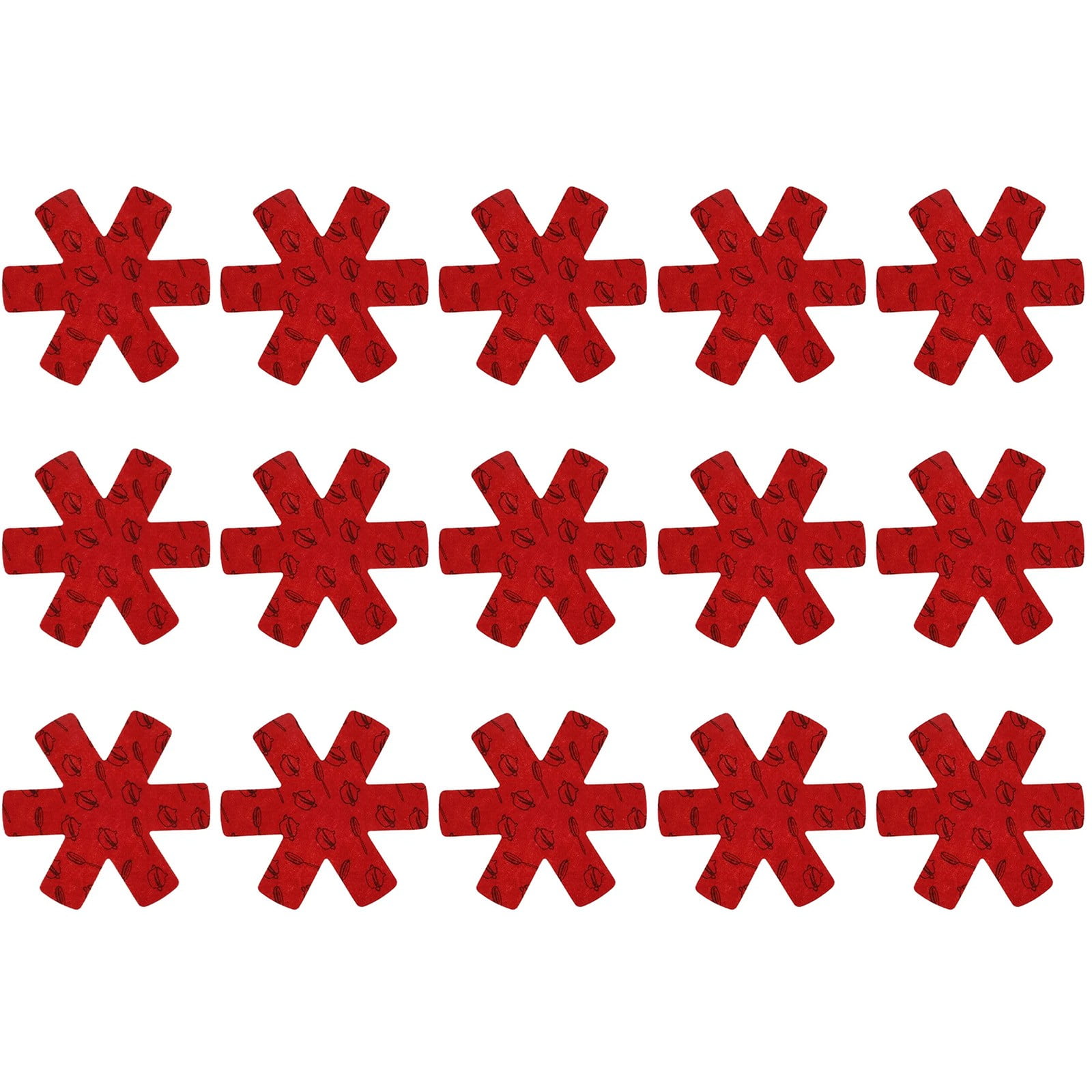 Pot Pan Separator Dividers Pad, Yoaney 15-Piece Printed Non-Woven ...