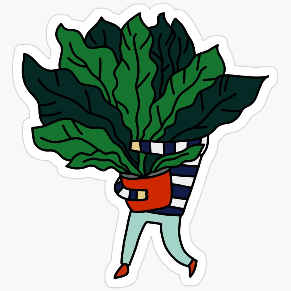 Pot Plant Sticker Phone Decal Water Bottle Stickers Car Decals, Laptop ...