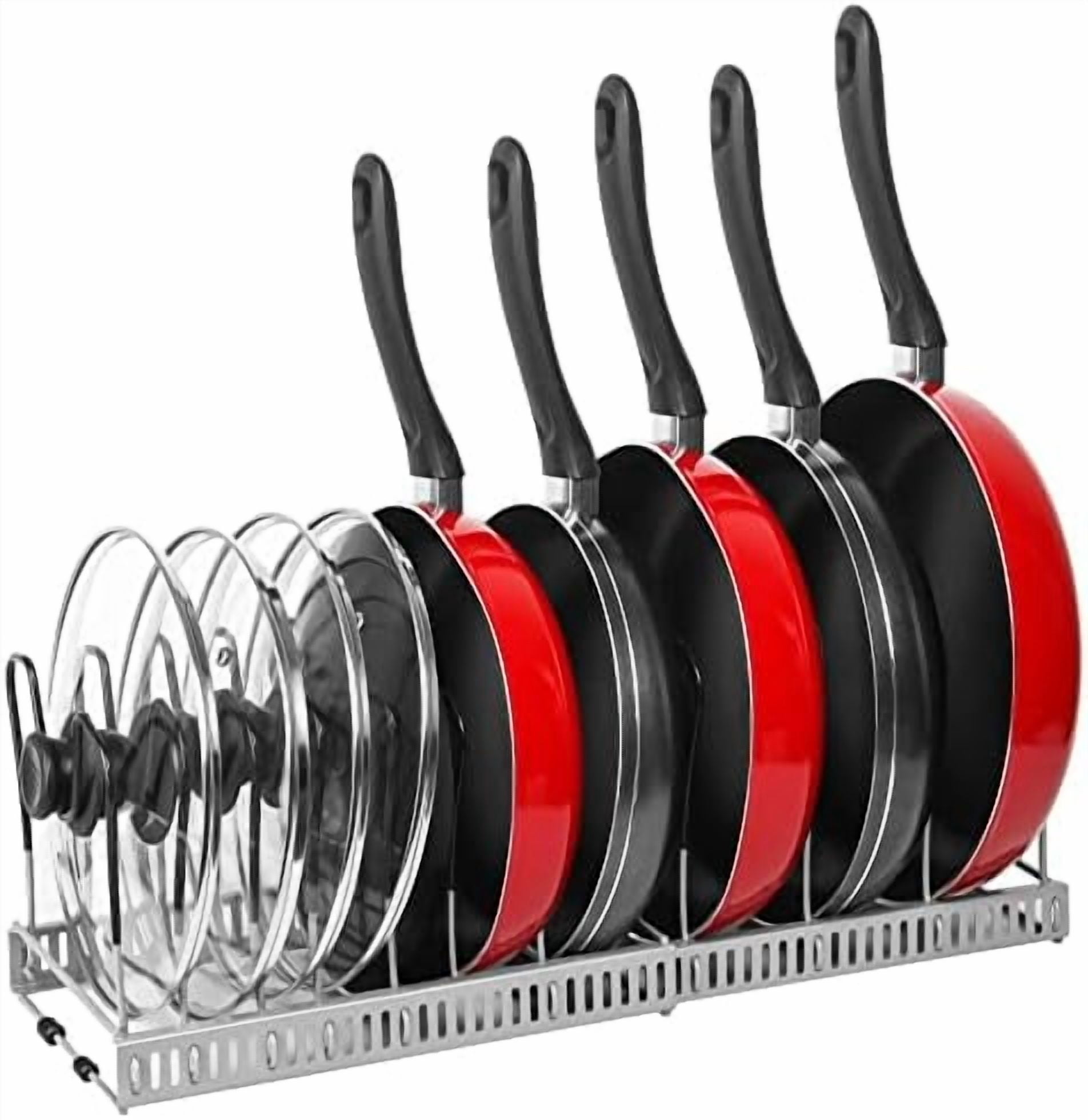 Pot Rack Organizer -Expandable Pot and Pan Organizer for Cabinet,Pot ...