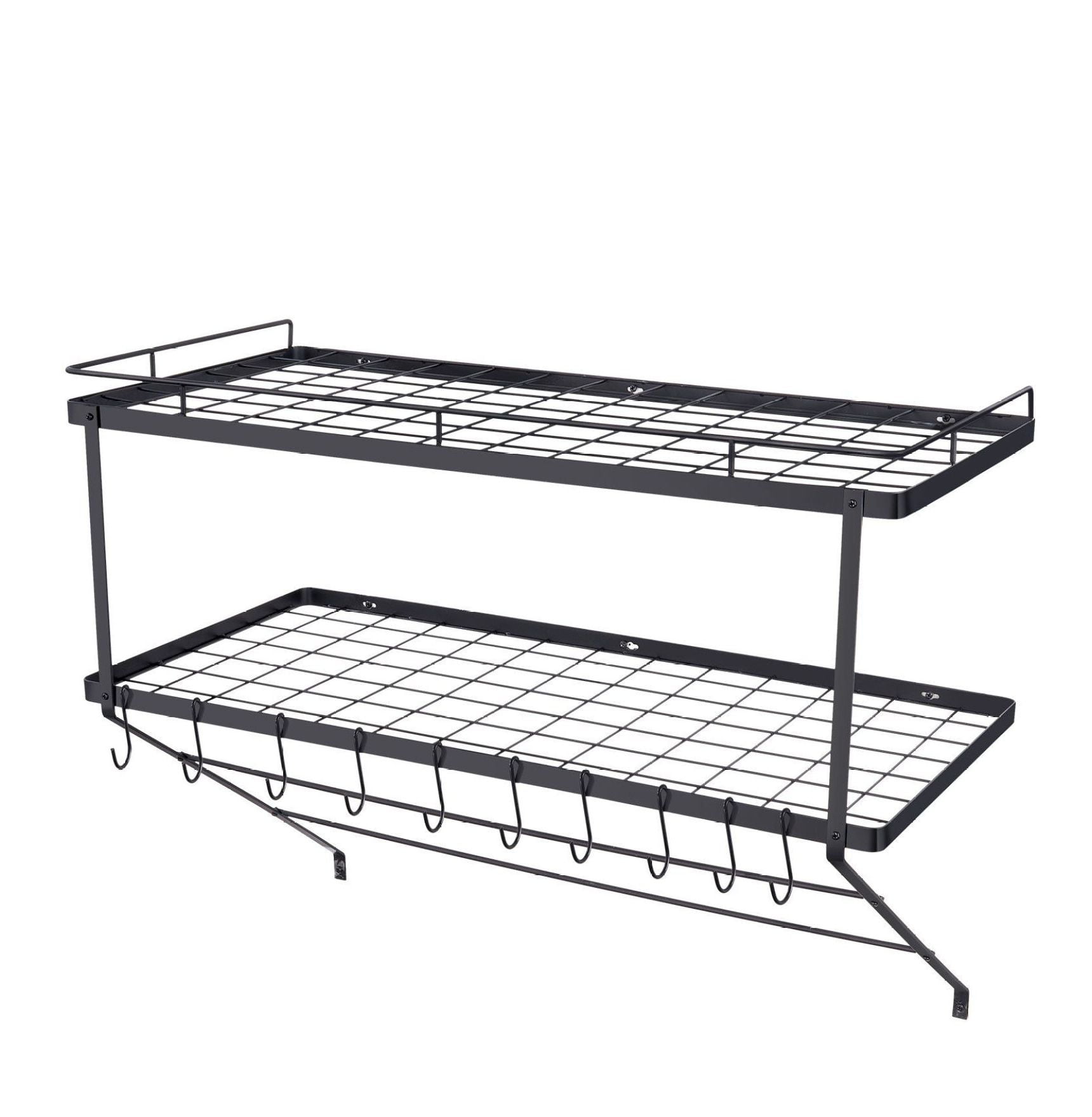 Pot Rack Wall Mounted, 30 inch Pot and Pan Hanging Rack, Pot and Pan ...