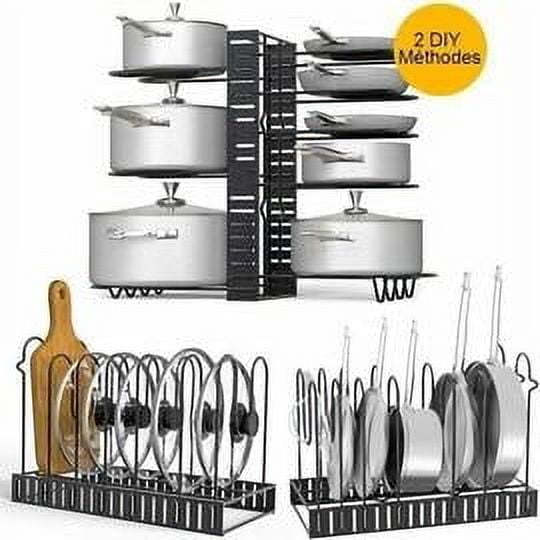 Pot Racks, 2 Diy Methods Pot Racks Stainless Steel Rack Kitchen Storage ...