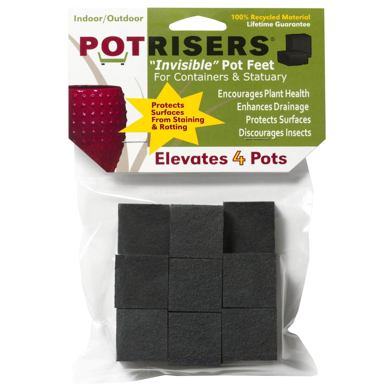Pot Risers PR16 invisible Pot Risers 16 Count - Walmart.com