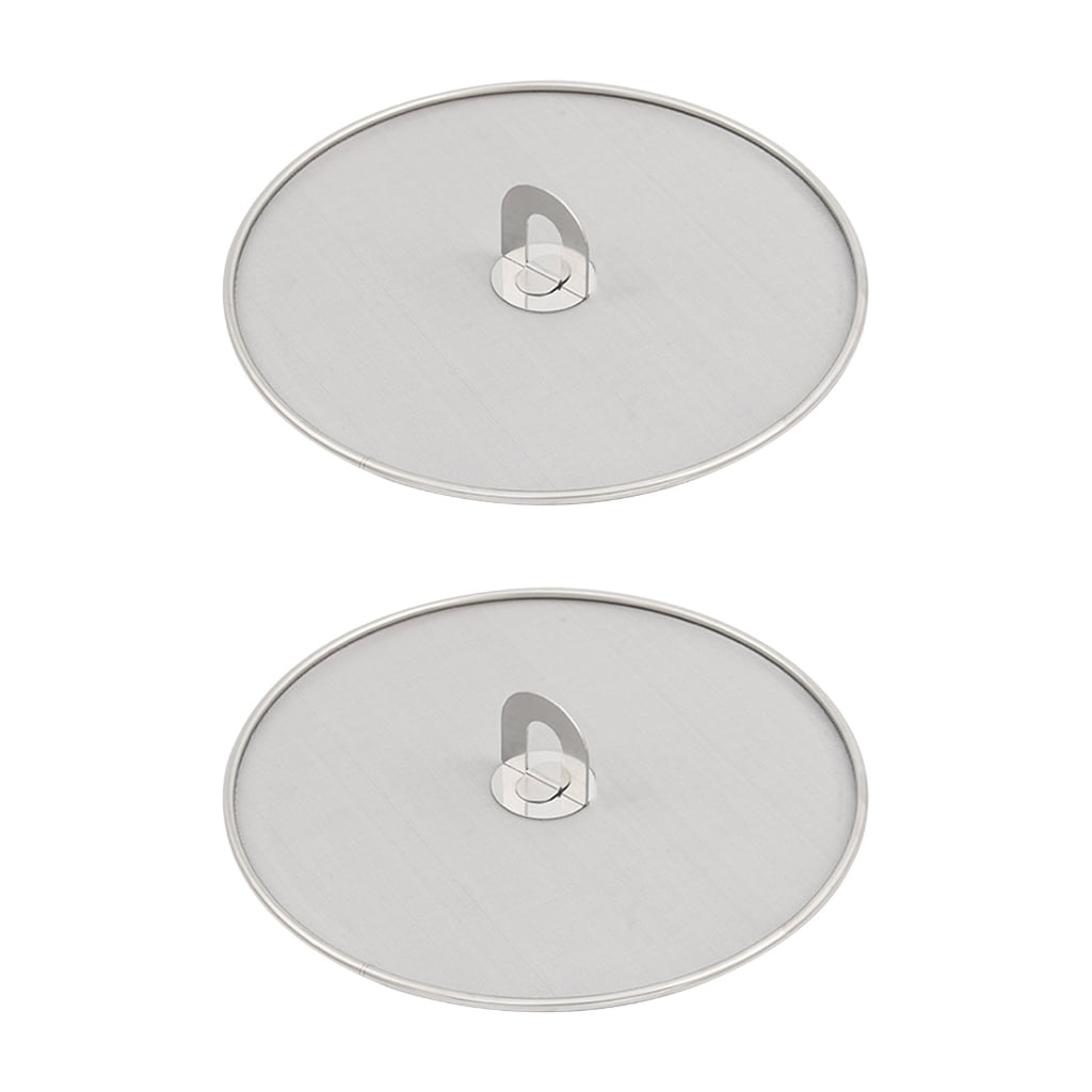 Pot Splashs Screen Oil Proofing with Handle Stainless Steel Pot Lid ...