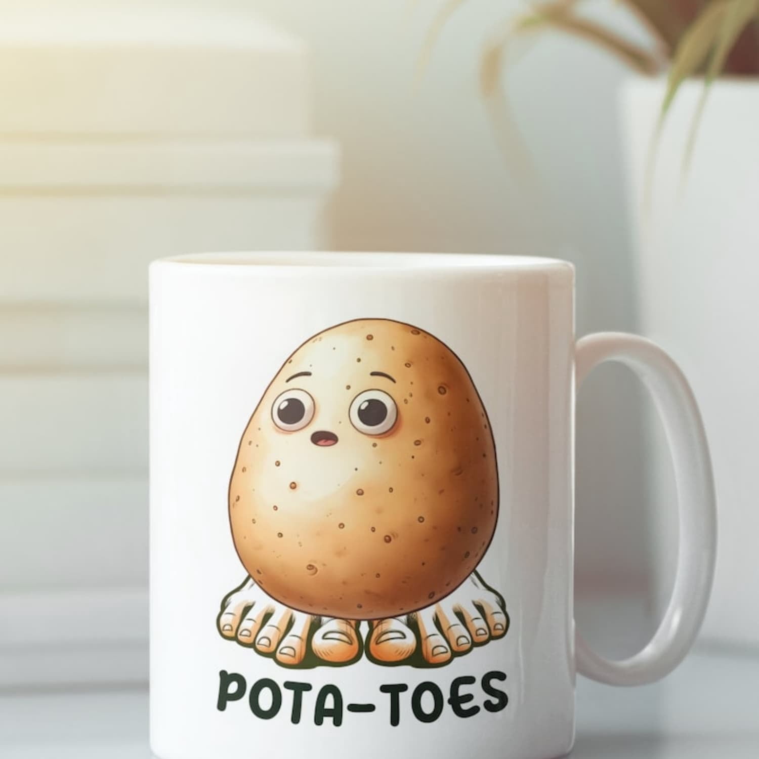 Pota Toes Mug, Potato Toes Gif, Funny Tater Lover Coffee Cups, Potato ...