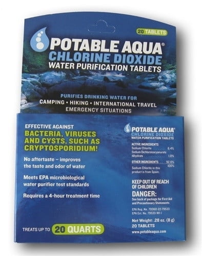 Potable Aqua Chlorine Dioxide Water Treatment Tablets, Purification for ...