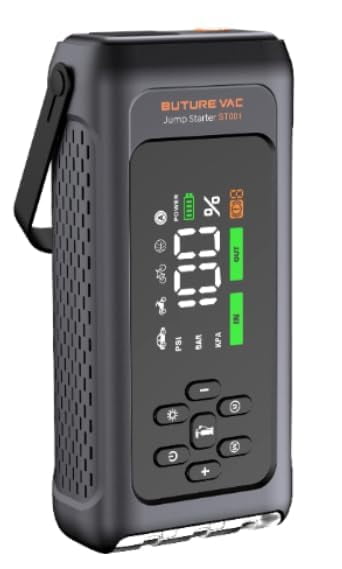 Potable Car Jump Starter 4500A 150PSI, All-in-1 Jump Box (9L Gas and 8L ...