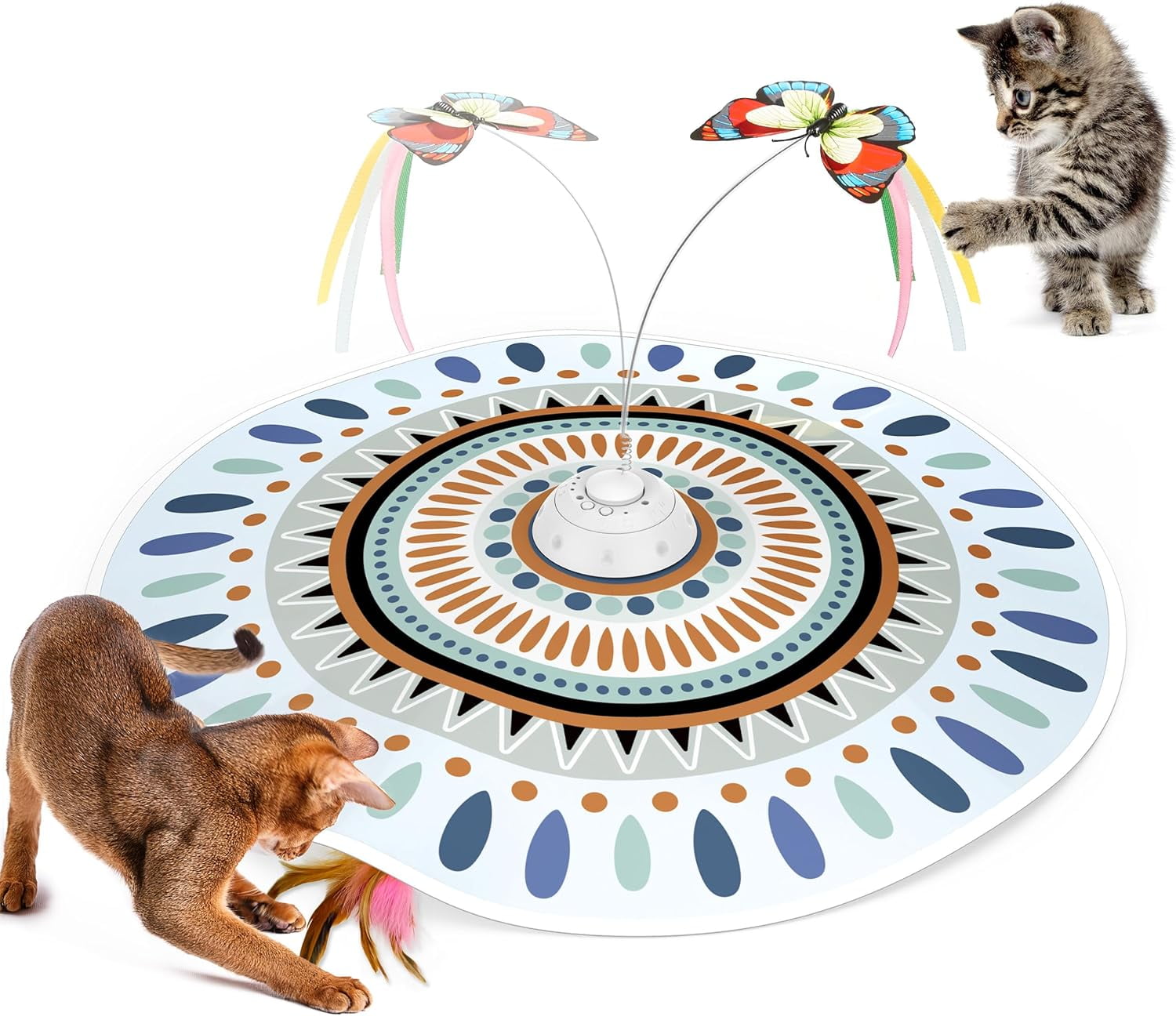 Cat Toys Chargeable, 3in1 Hide and Seek, Automatic Interactive Fun ...